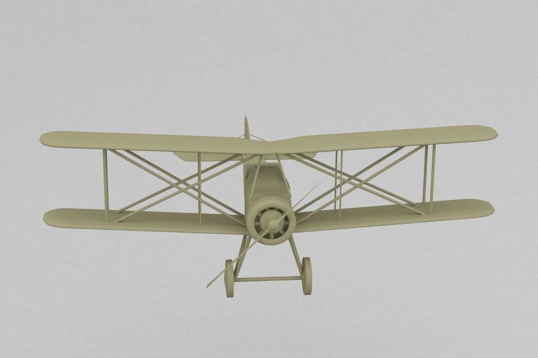 aircraft biplane 3D model 3D printable | CGTrader