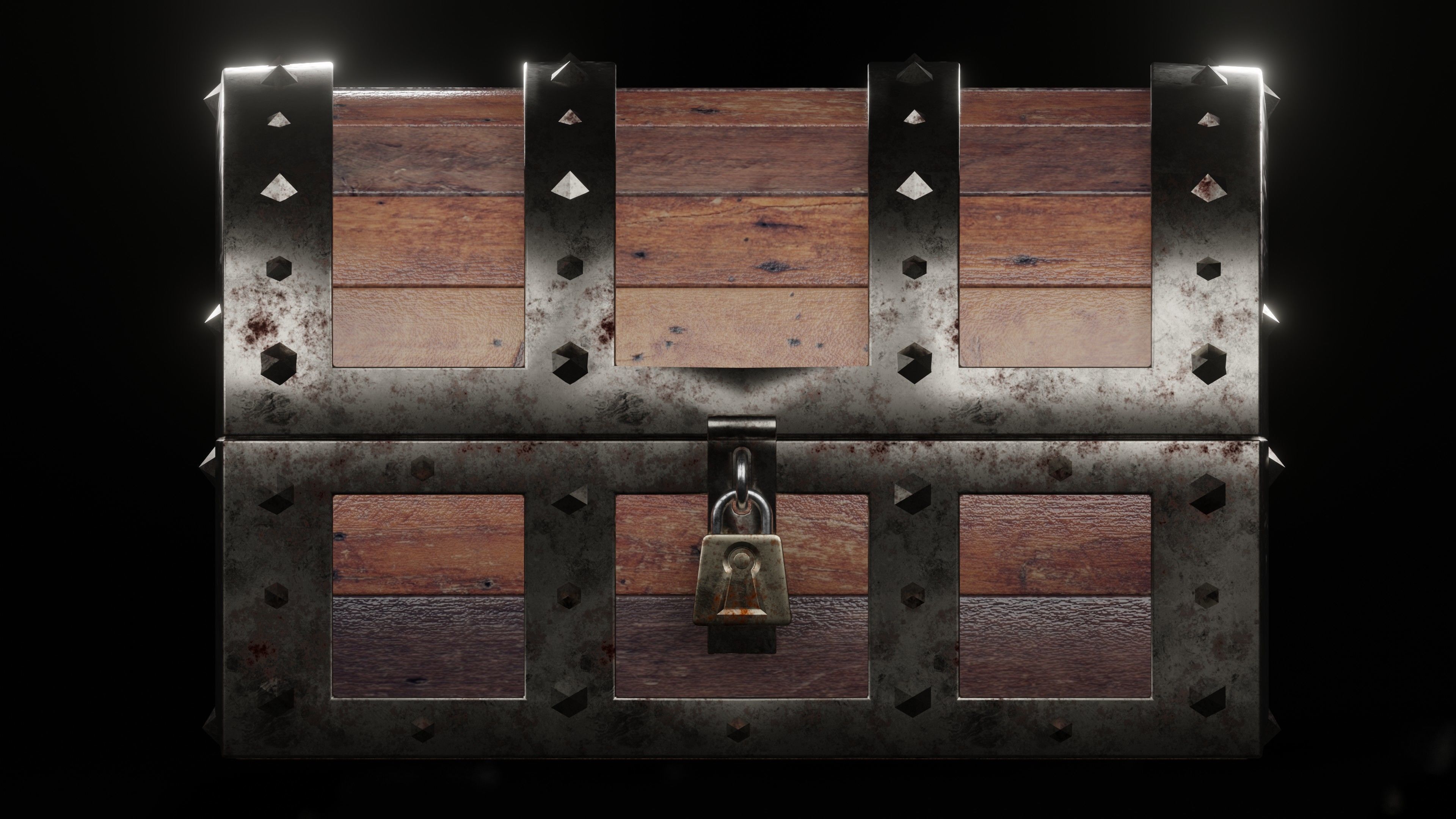 3D model Old Rusty Chest VR / AR / low-poly | CGTrader