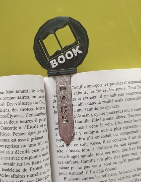 BOOKMARK 3D model 3D printable | CGTrader