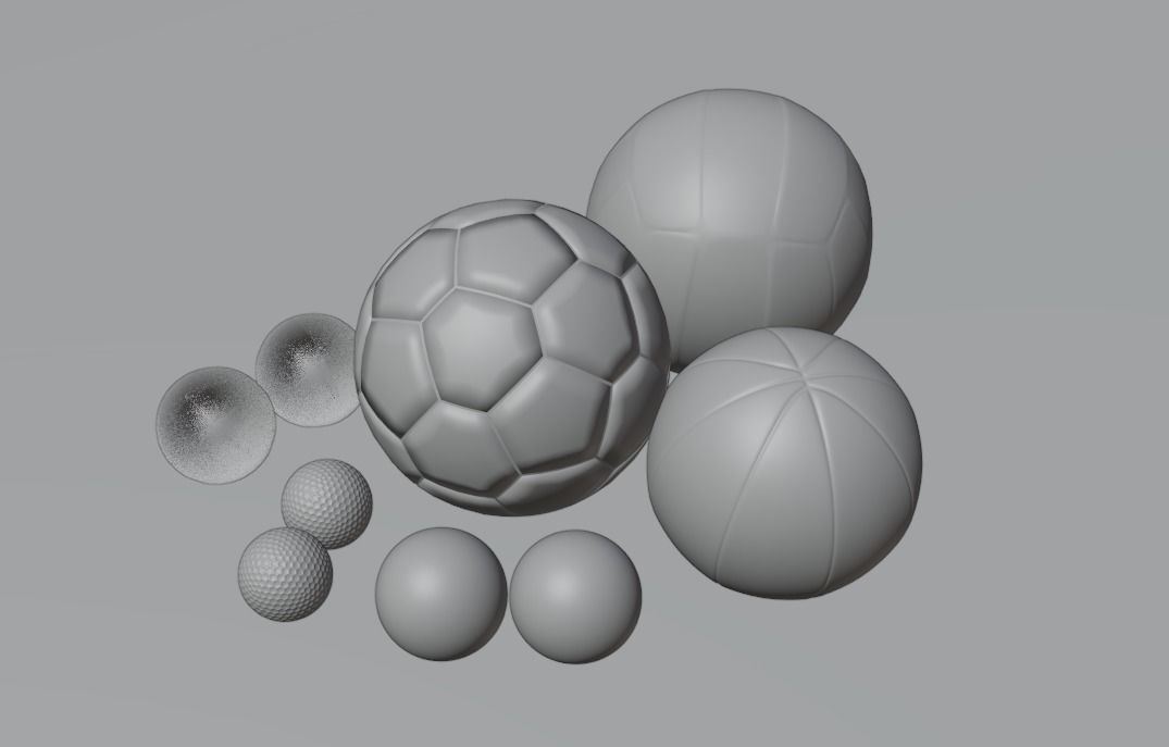 3D model 3D Model Blender Balls VR / AR / low-poly | CGTrader