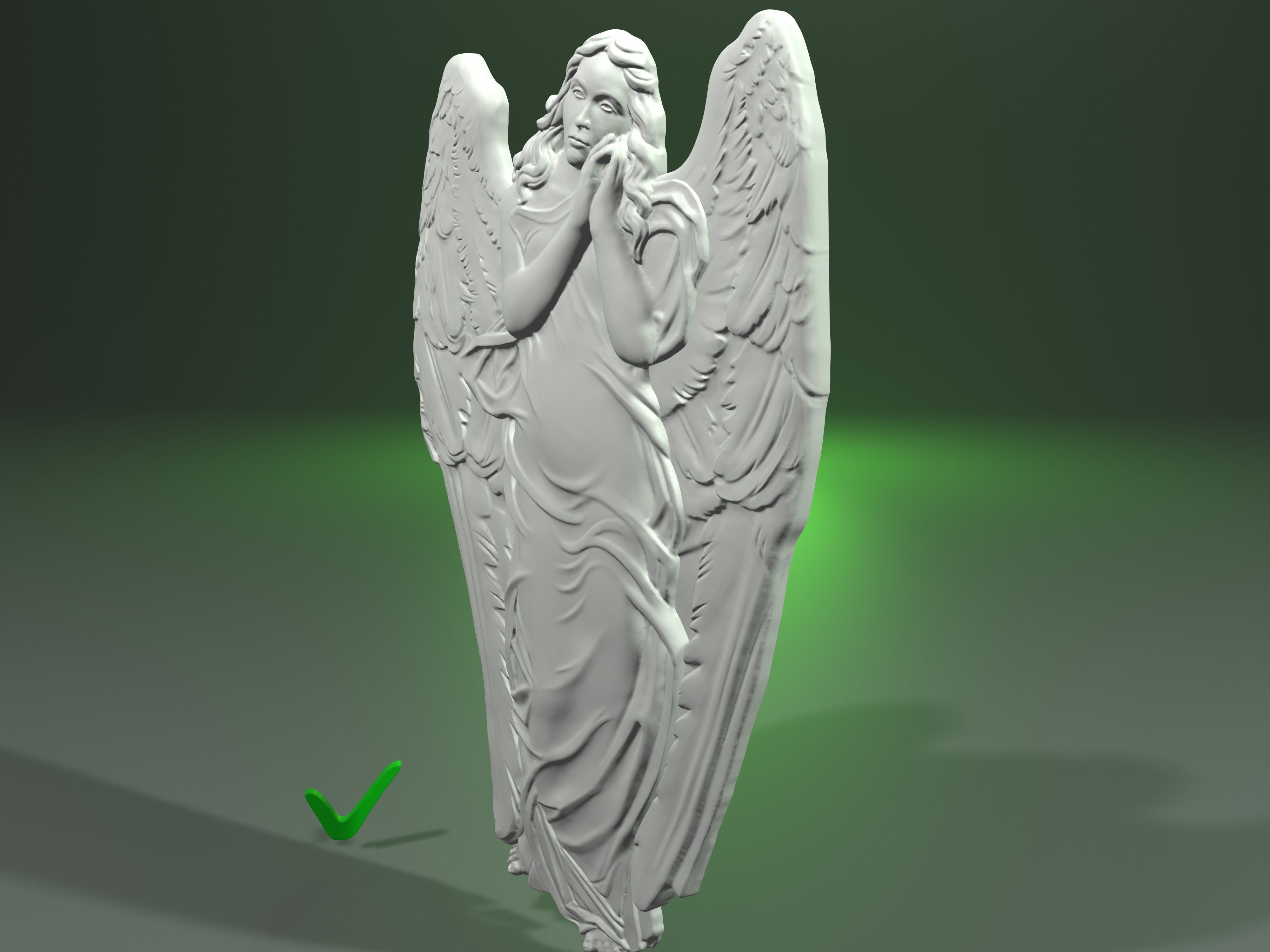 Angel for CNC or 3D Print 3D model 3D printable | CGTrader