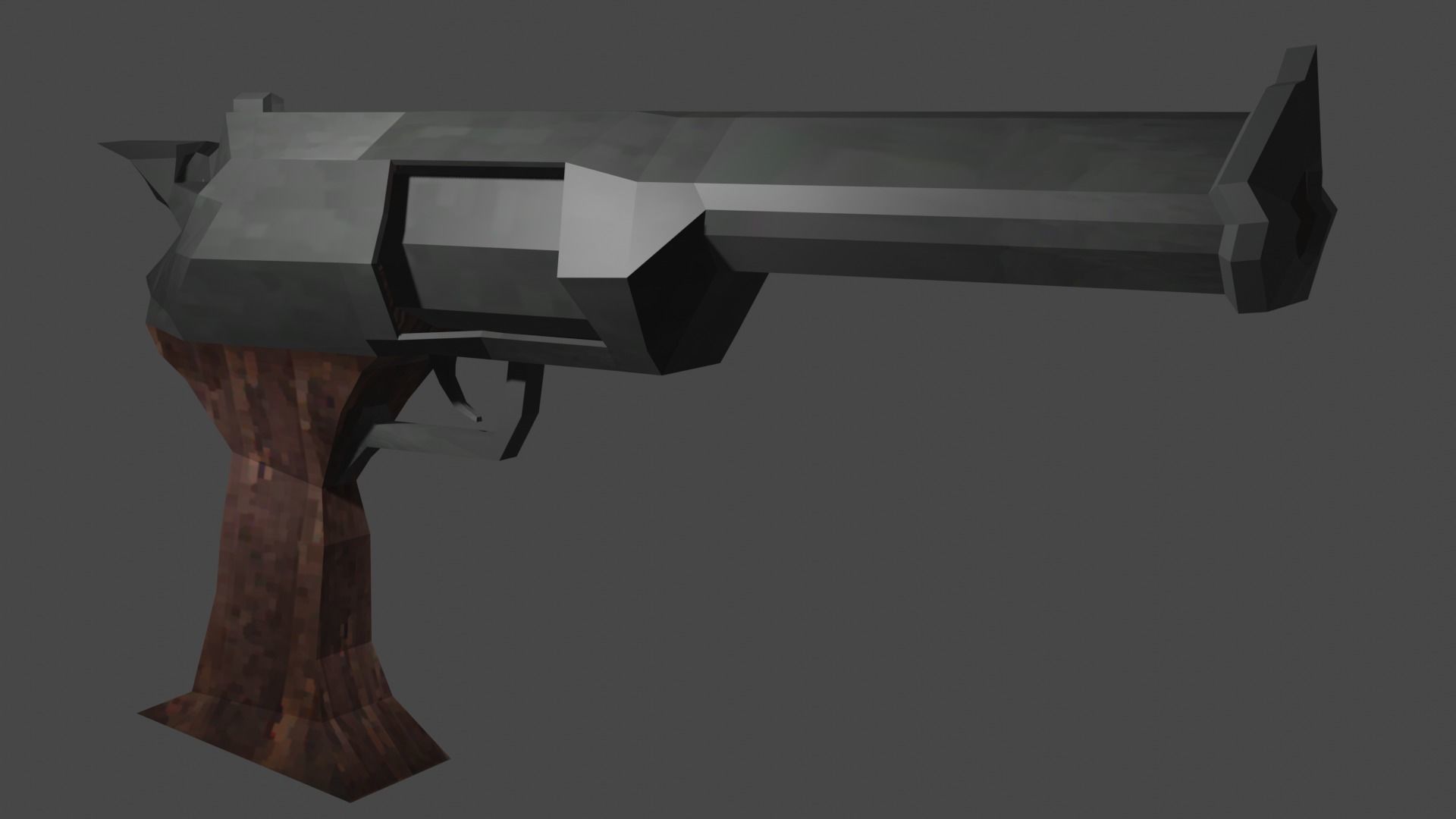 3D model PS1 Style Revolver VR / AR / low-poly | CGTrader
