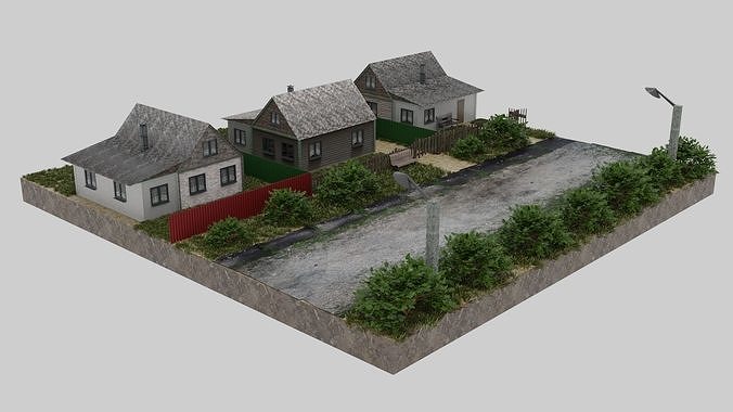 Village 3D model | CGTrader