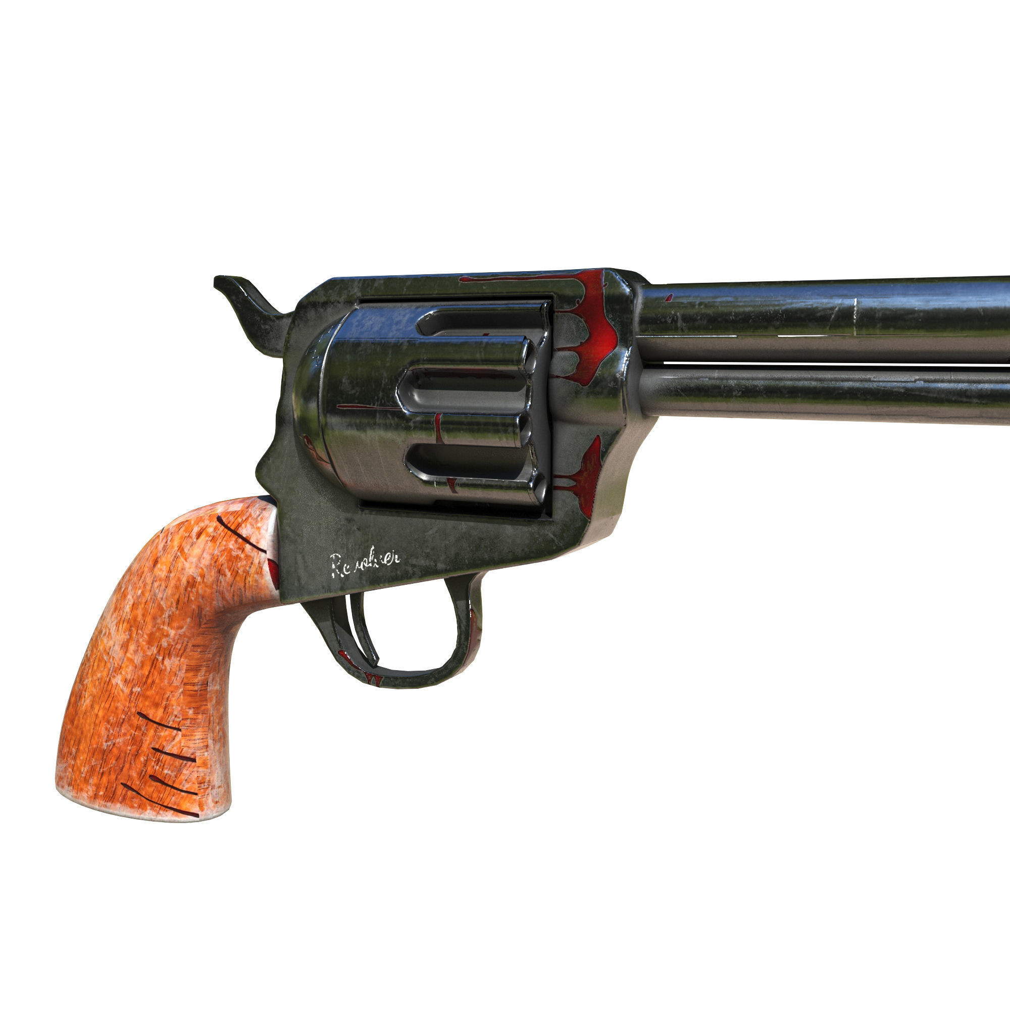 revolver 3D model | CGTrader