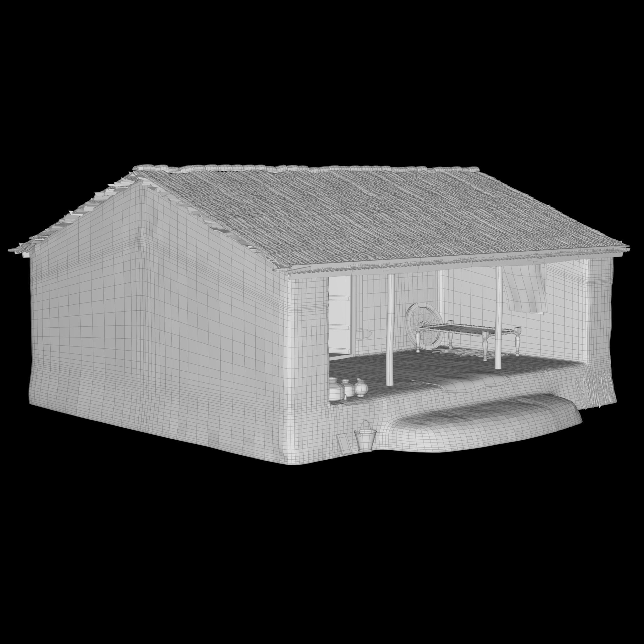 Indian Village House - Medieval Indian - Indian Hut 3D model | CGTrader