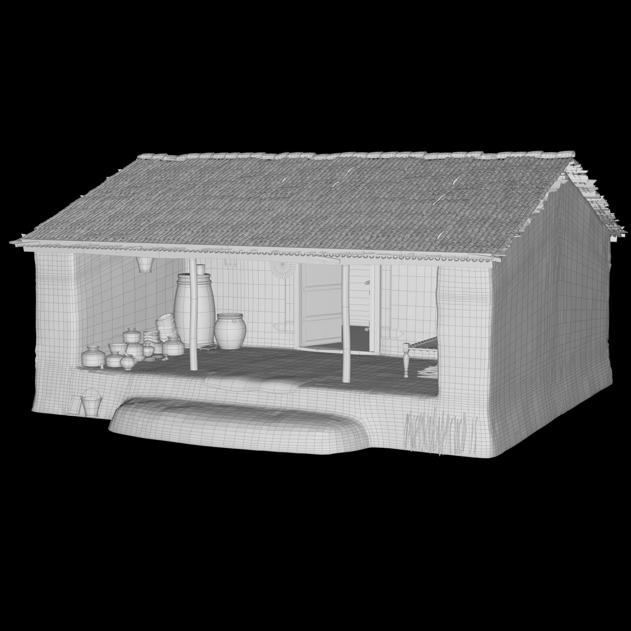 Indian Village House - Medieval Indian - Indian Hut 3D model | CGTrader