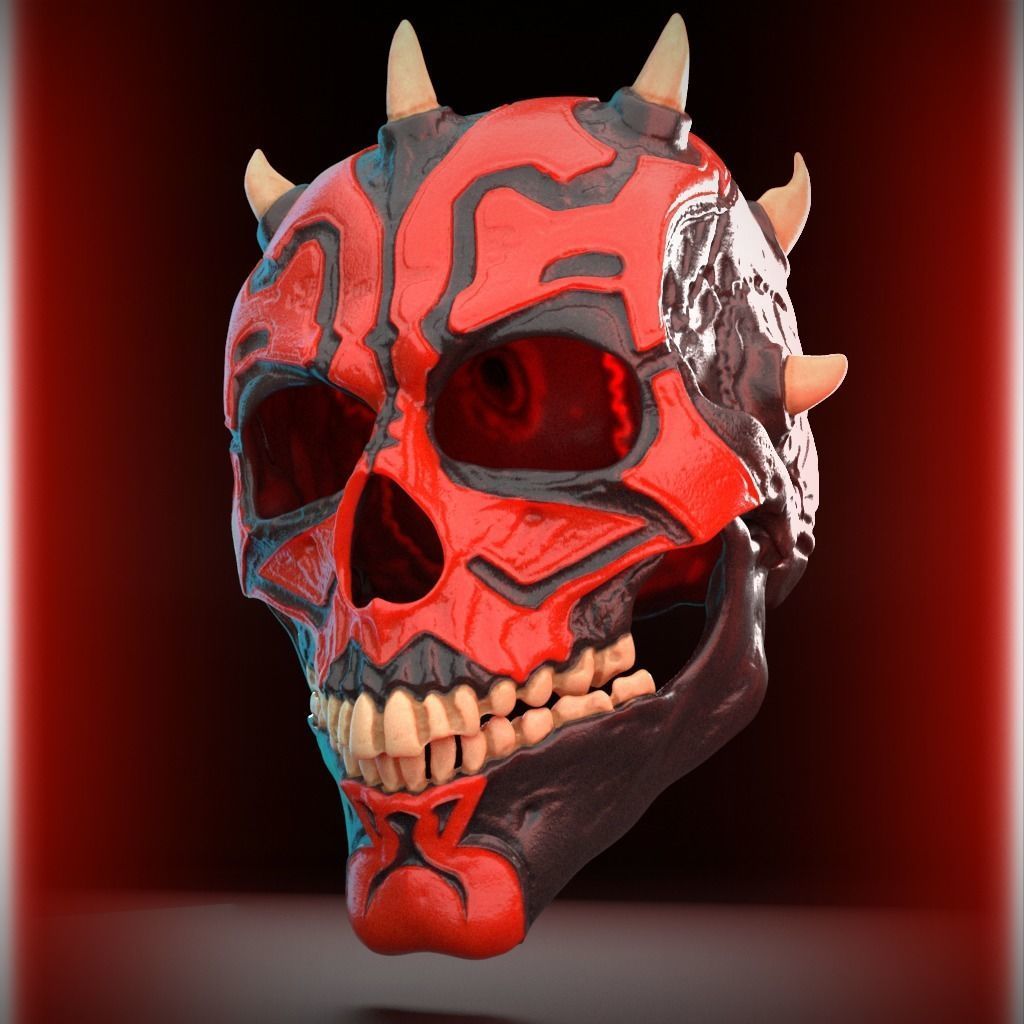 Darth Maul Star Wars Skull 3D Model Stl File for 3D Printing 3D model ...