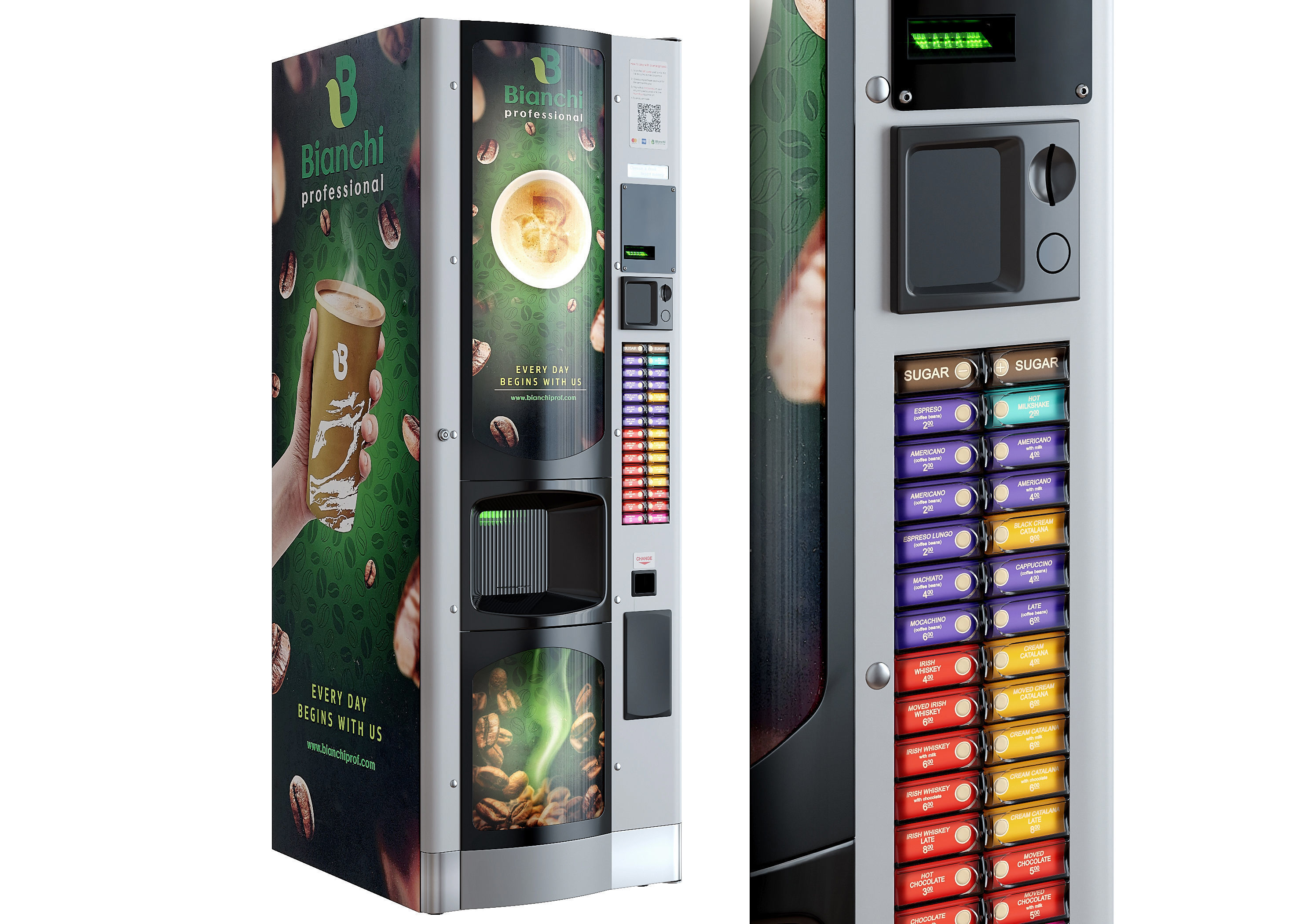 Vending coffee machine Terminal Bianchi 3D model | CGTrader