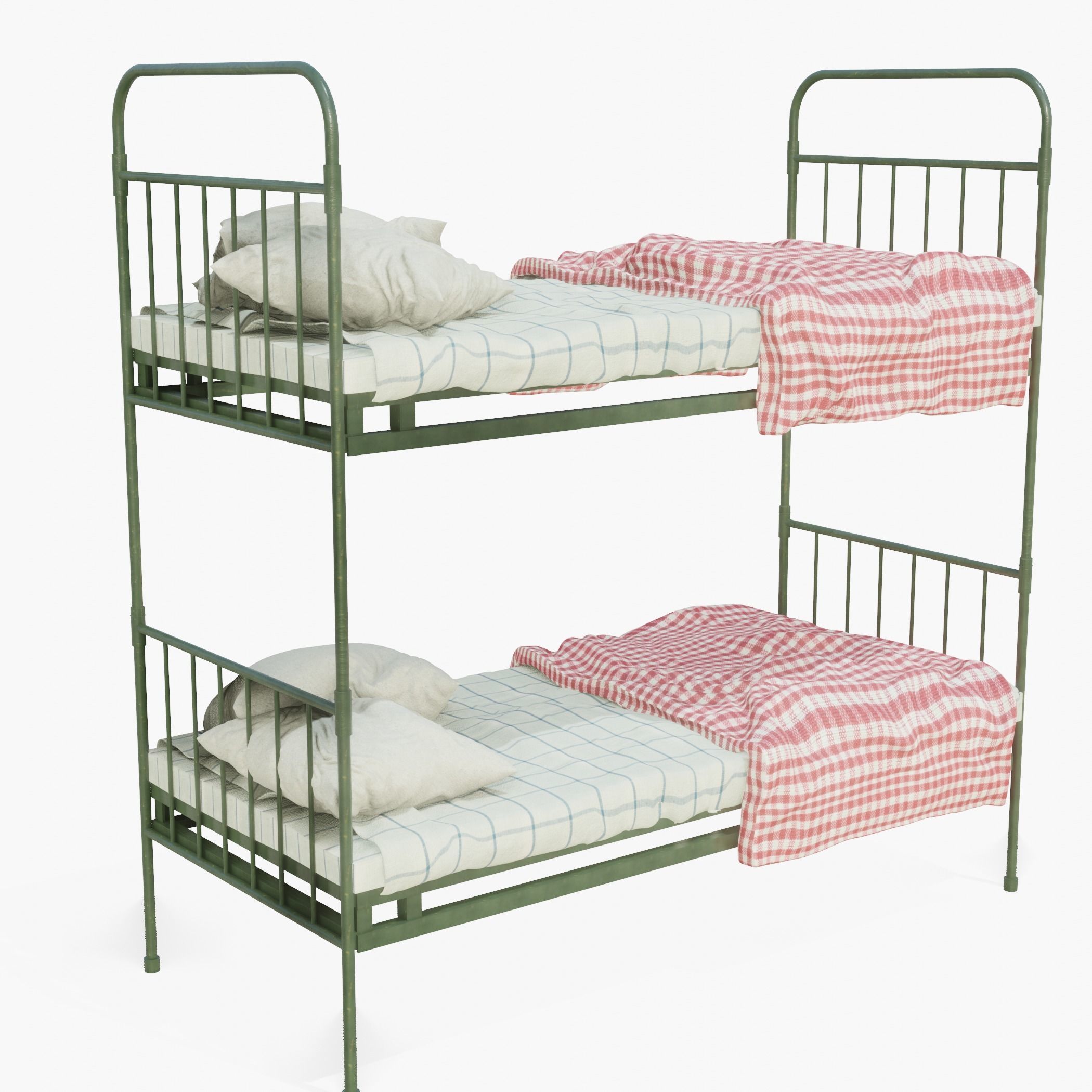 Old Metal Bunk 3D 3D model | CGTrader