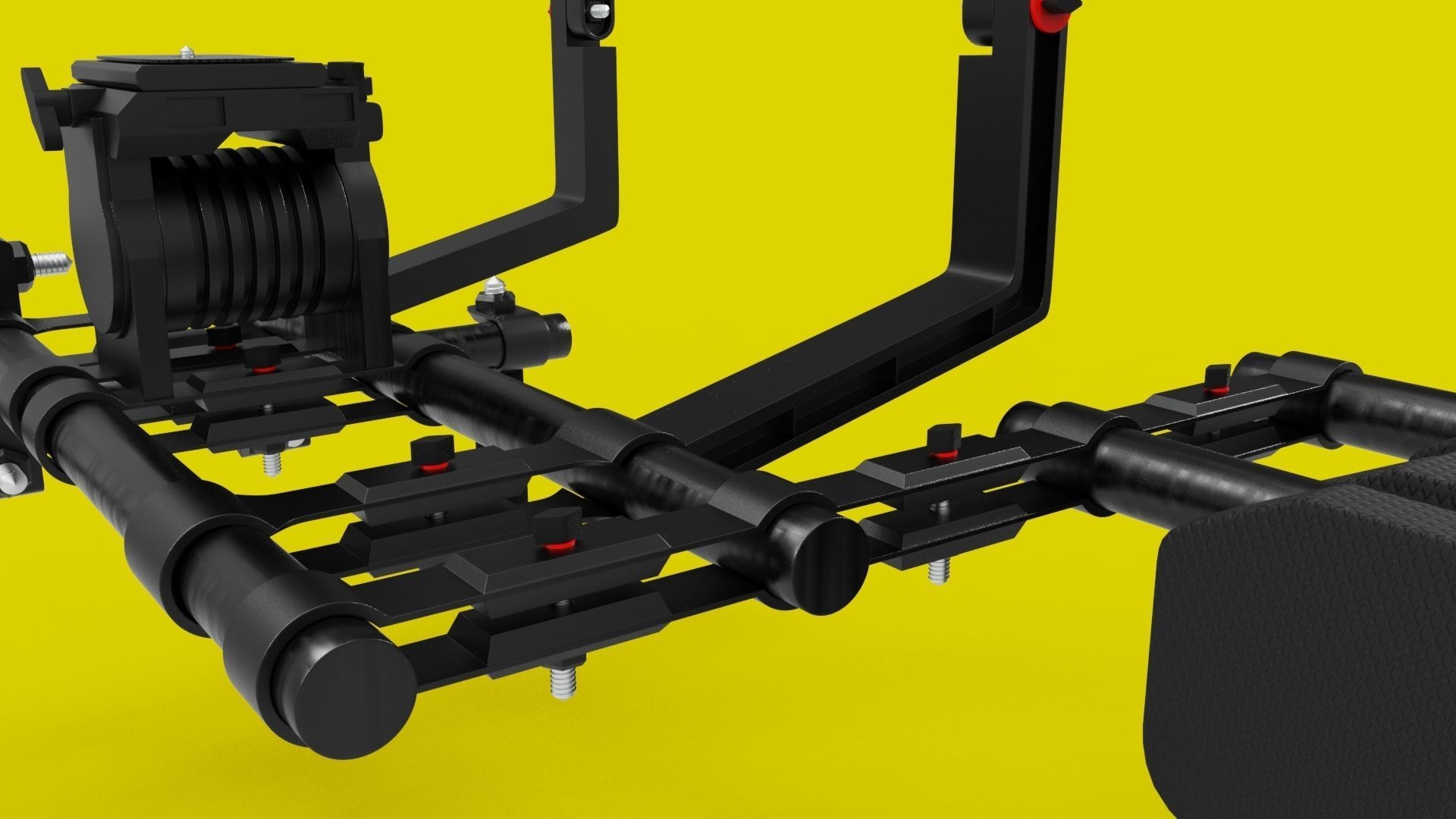 Camera Shoulder Rig 3D model | CGTrader