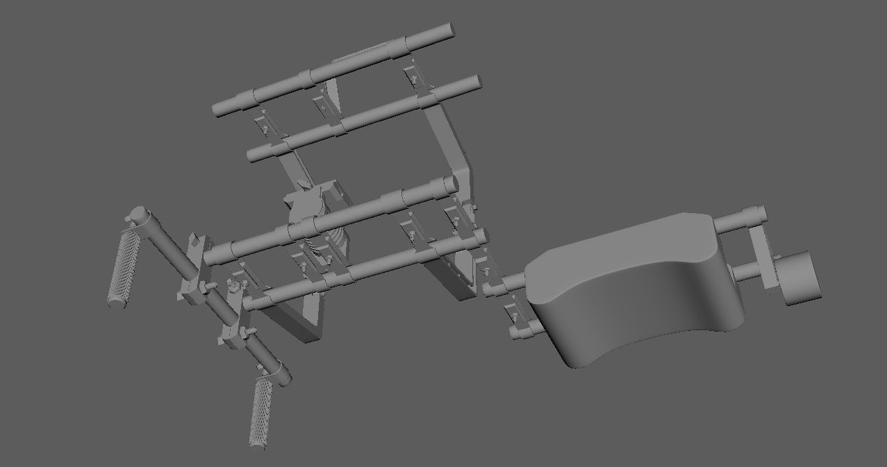 Camera Shoulder Rig 3D model | CGTrader