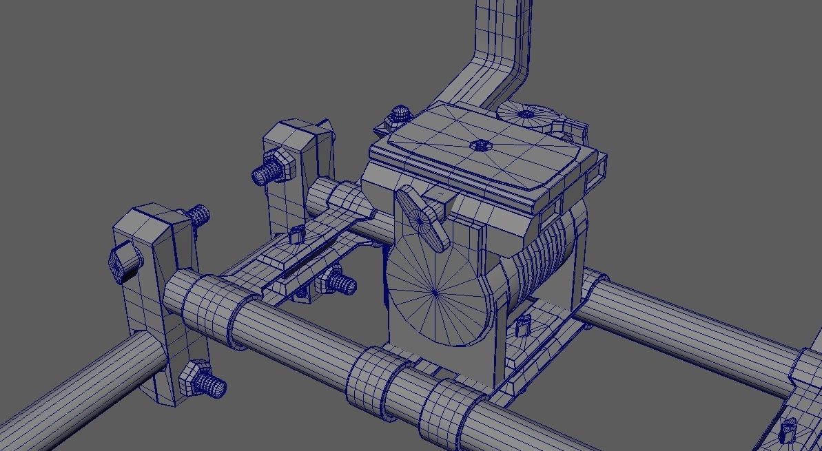 Camera Shoulder Rig 3D model | CGTrader