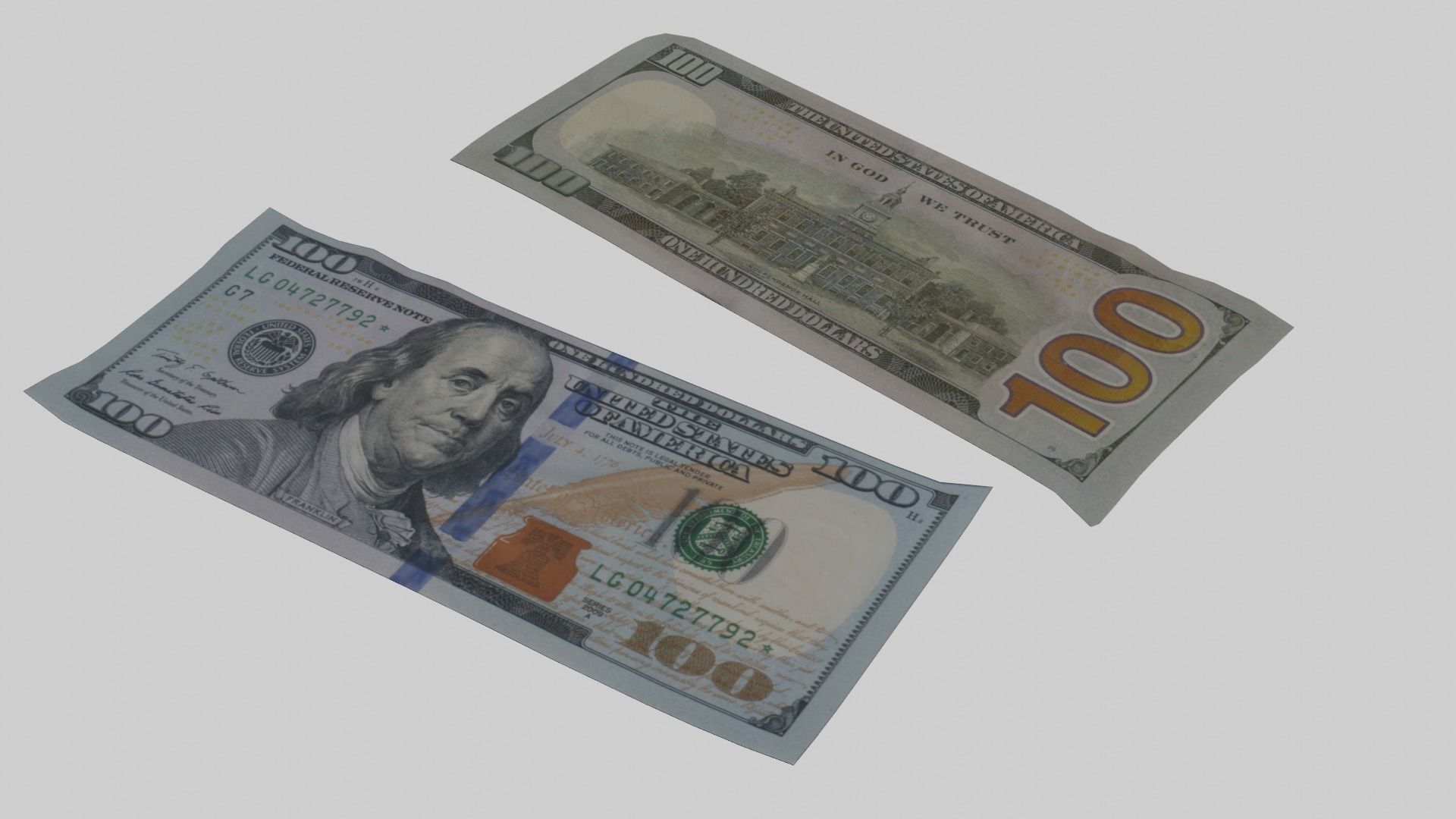 American Dollar Bill Stack 3D model | CGTrader