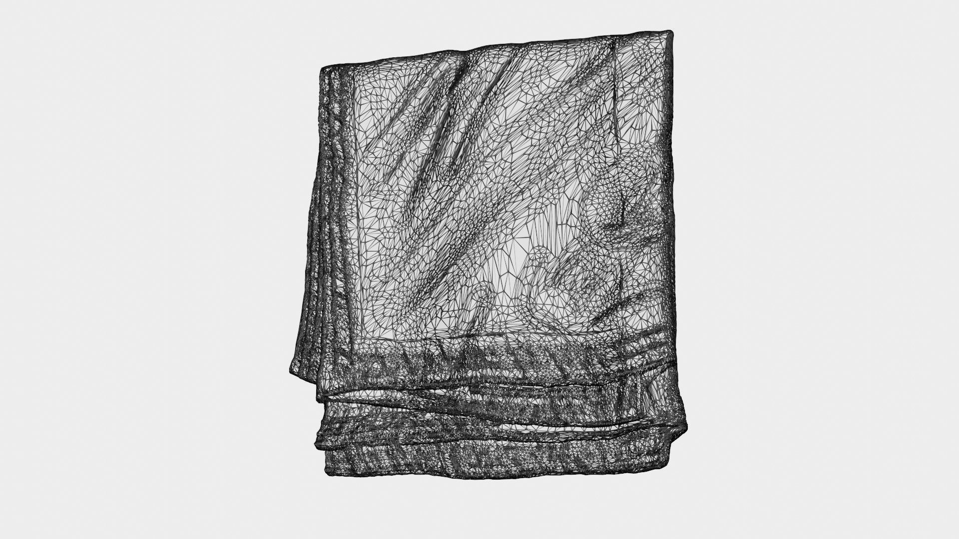 Handkerchief towel 3D model | CGTrader