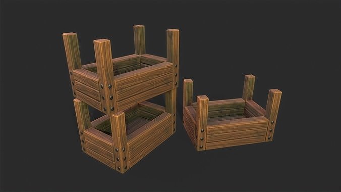 3D model Stylized Crate VR / AR / low-poly | CGTrader