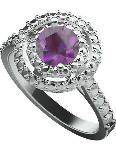 alexandraite ring 3D model 3D printable | CGTrader