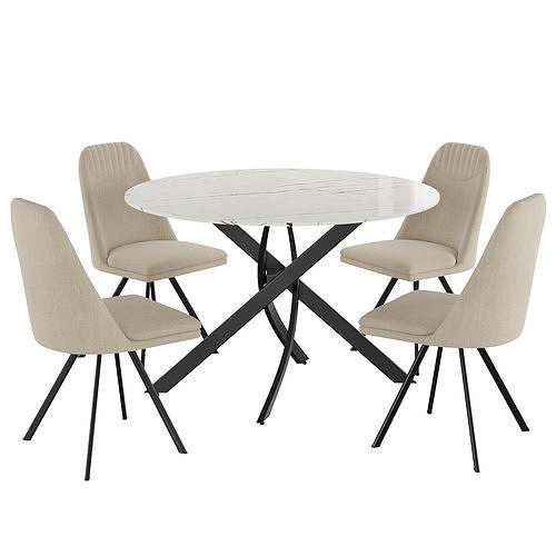 Table and chair Gabriel Elsi 3D model | CGTrader