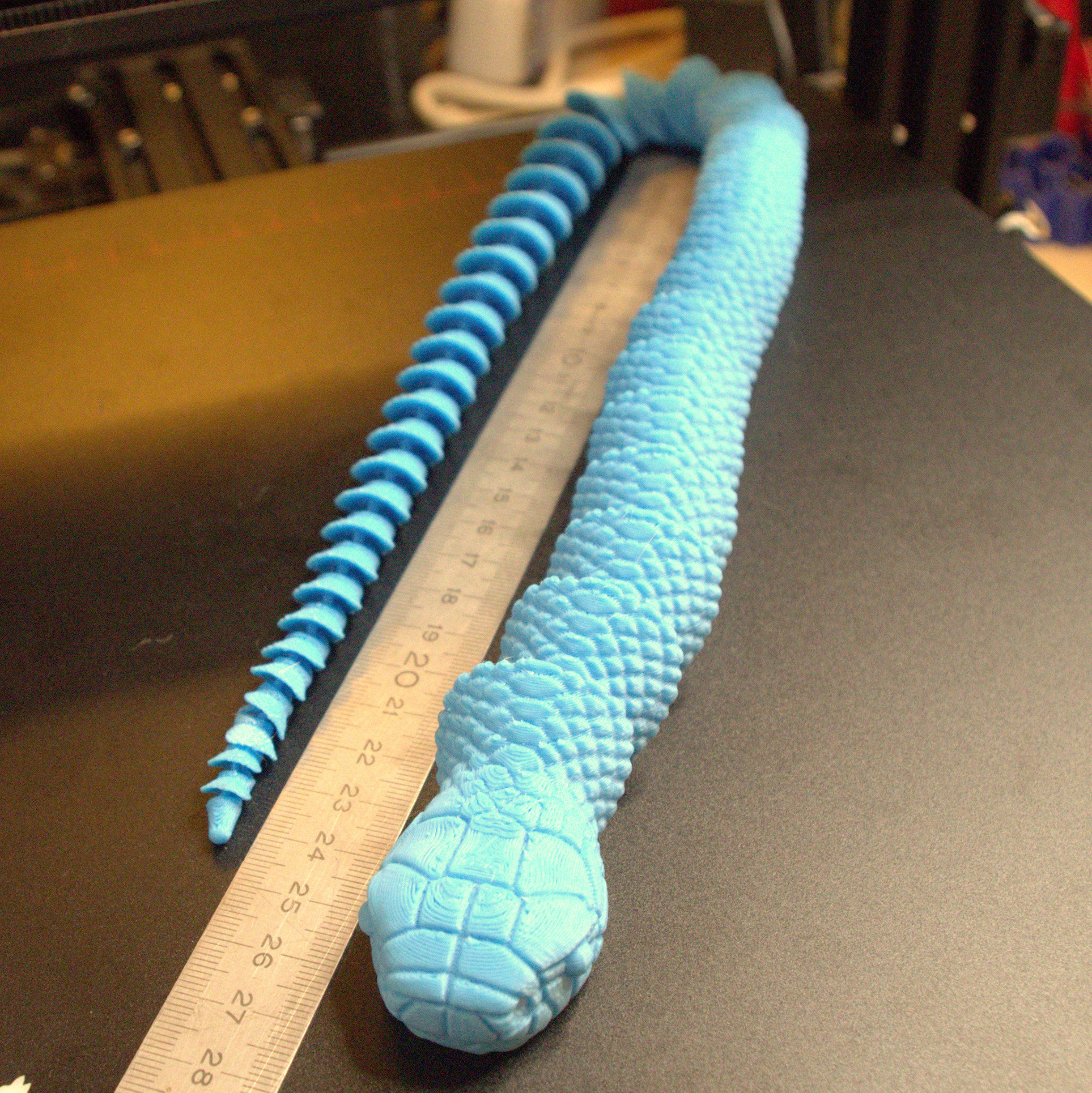 PRINT IN PLACE ARTICULATED SNAKE 3D model 3D printable | CGTrader