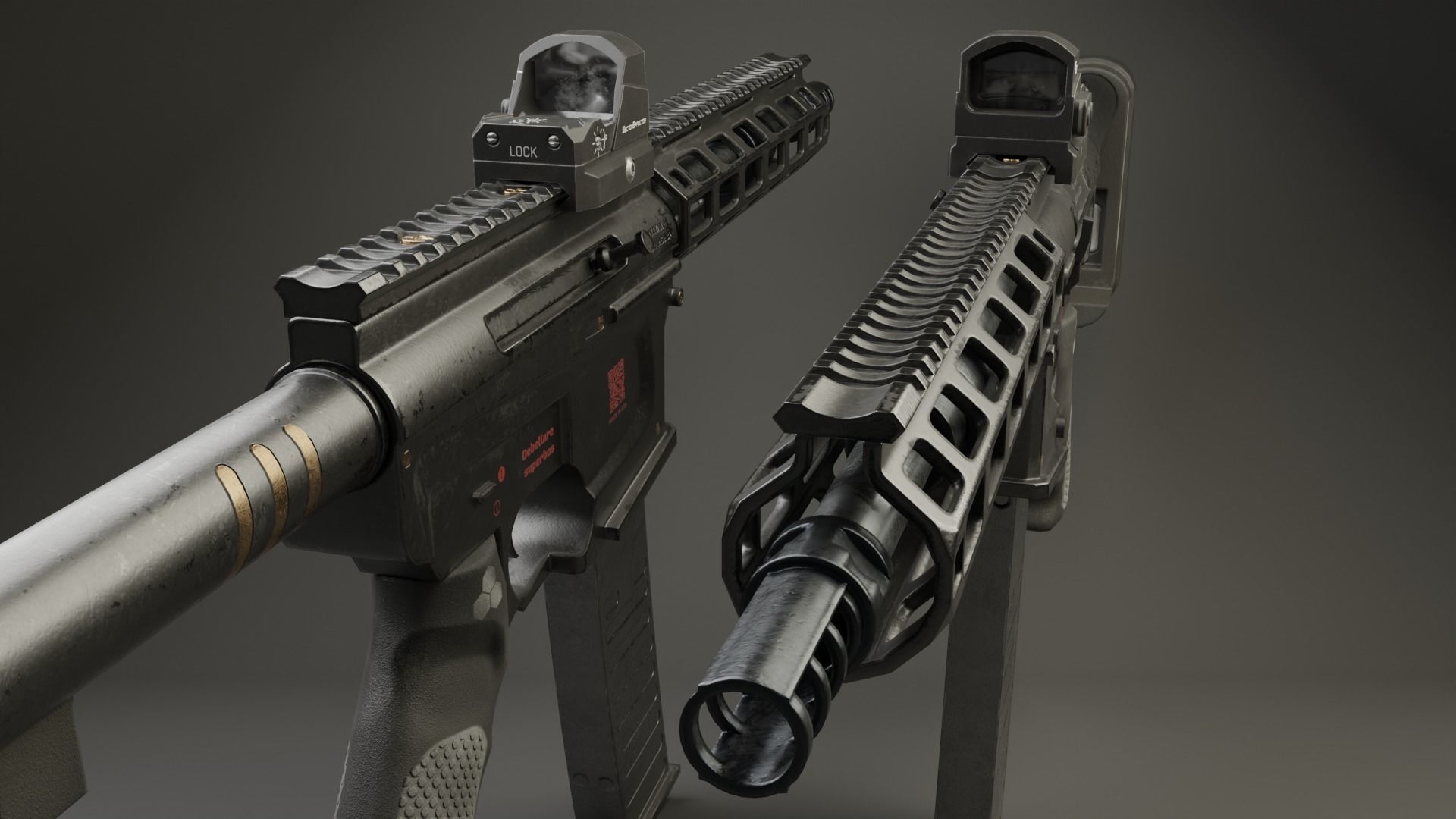 3D model RIFLE ag VR / AR / low-poly | CGTrader