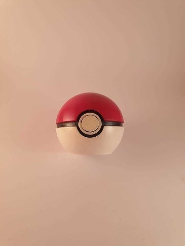 High Quality Pokeball Flat Based Printable 3D model 3D printable | CGTrader