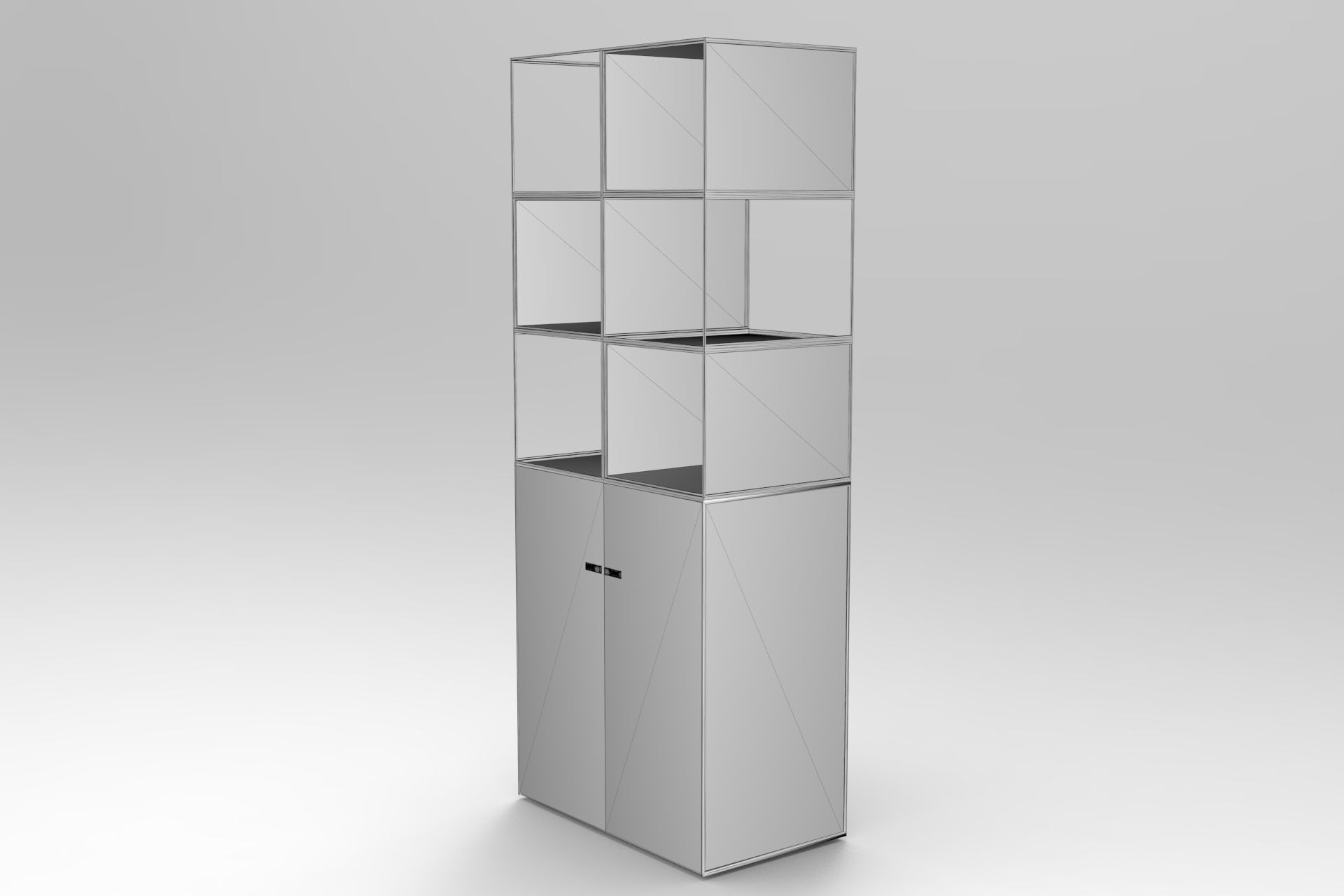 3D model Open Shelves Storage VR / AR / low-poly | CGTrader
