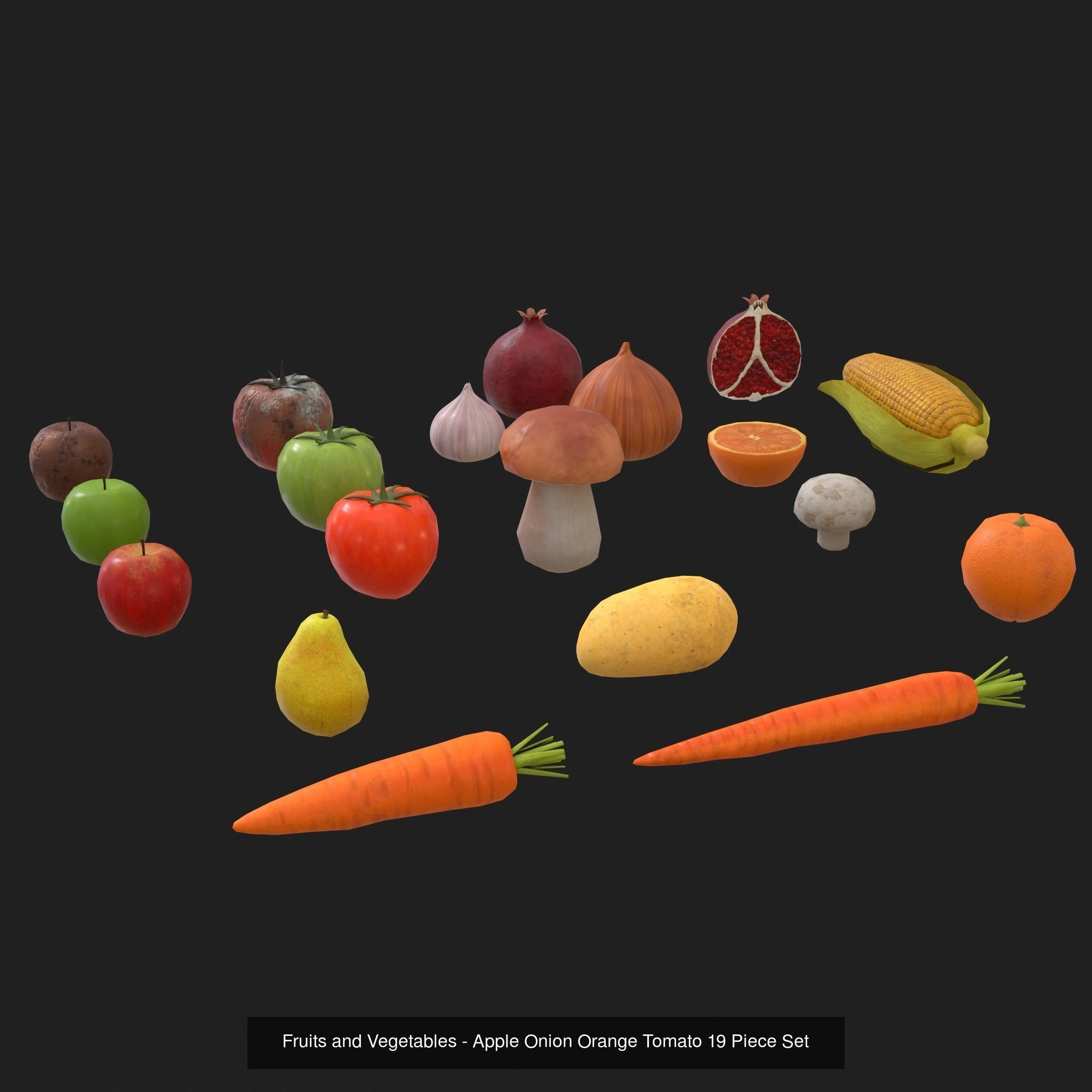 3D Model Collection Food and Consumables VR / AR / low-poly | CGTrader