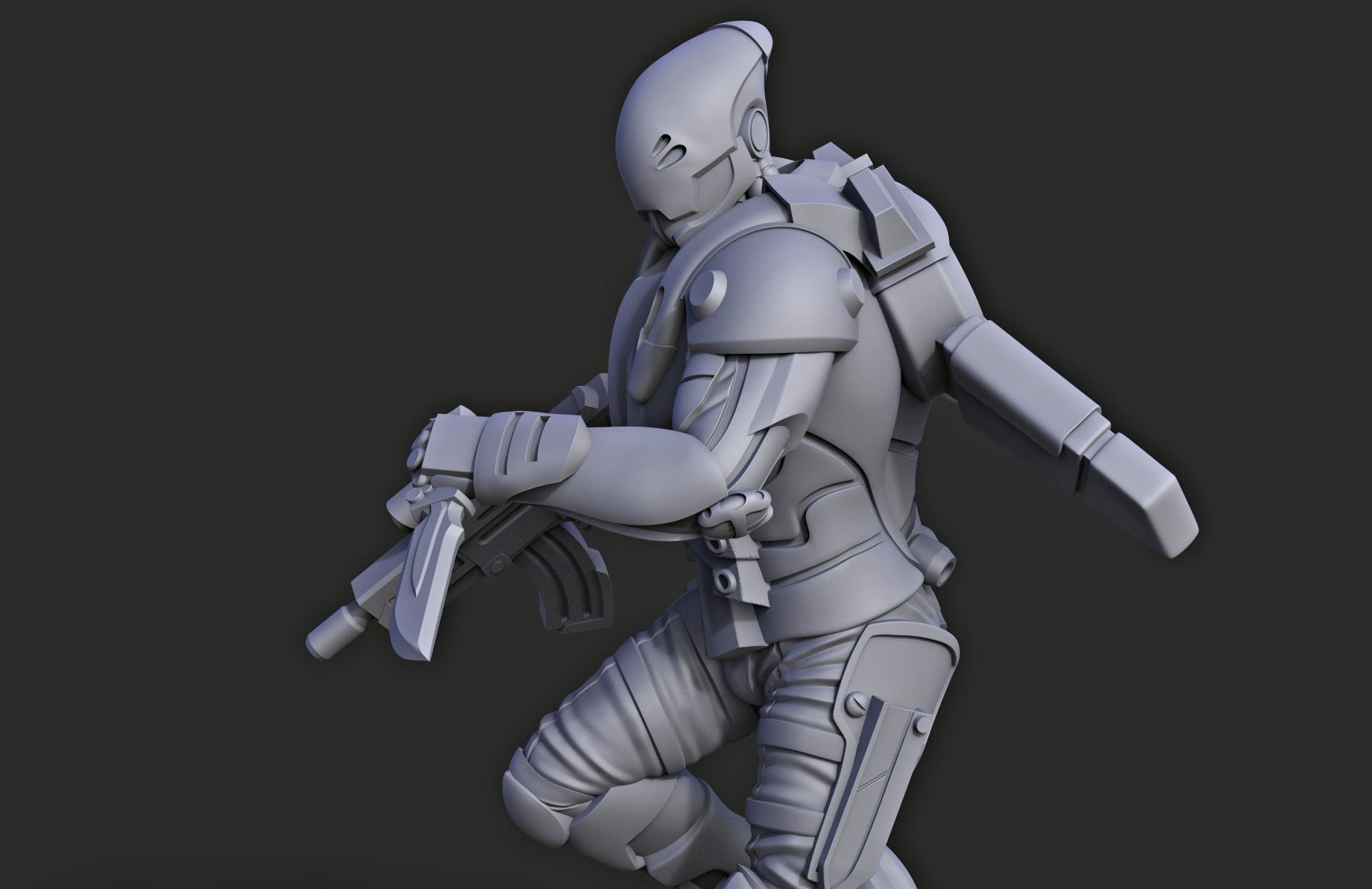 Jetpack soldier miniature - 3D printing 3D model 3D printable | CGTrader