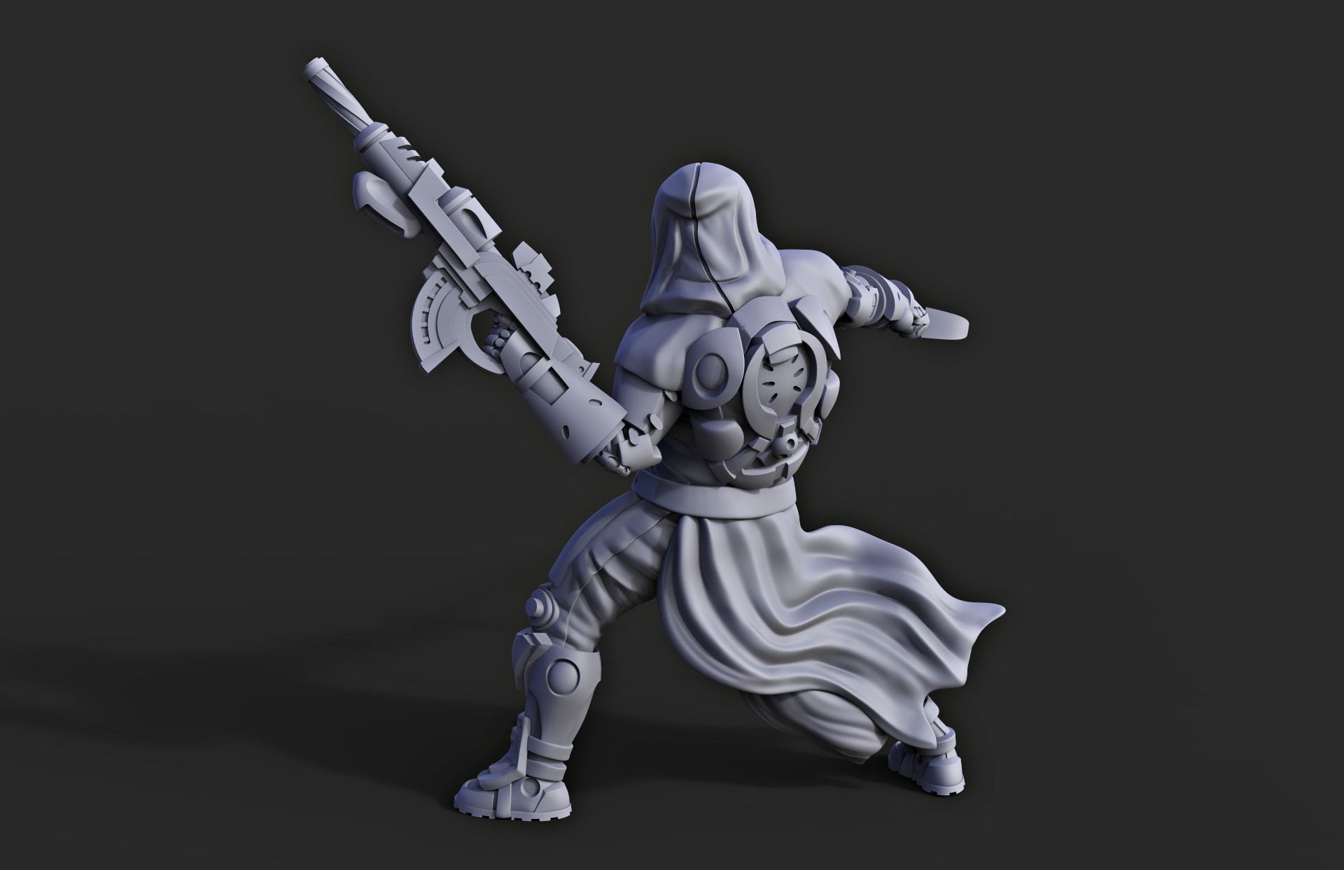Sword and Rifle Soldier Miniature - 3D print 3D model 3D printable ...