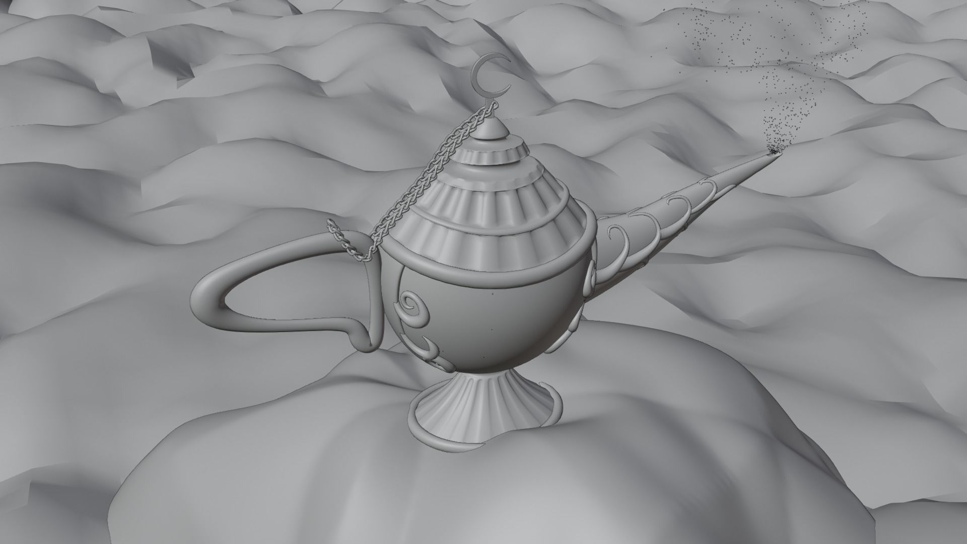 Fantasy Genie Lamp- Animated 3D model animated | CGTrader