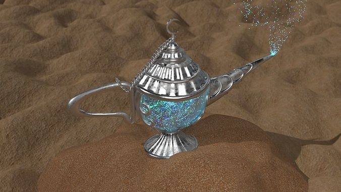 Fantasy Genie Lamp- Animated 3D model animated | CGTrader
