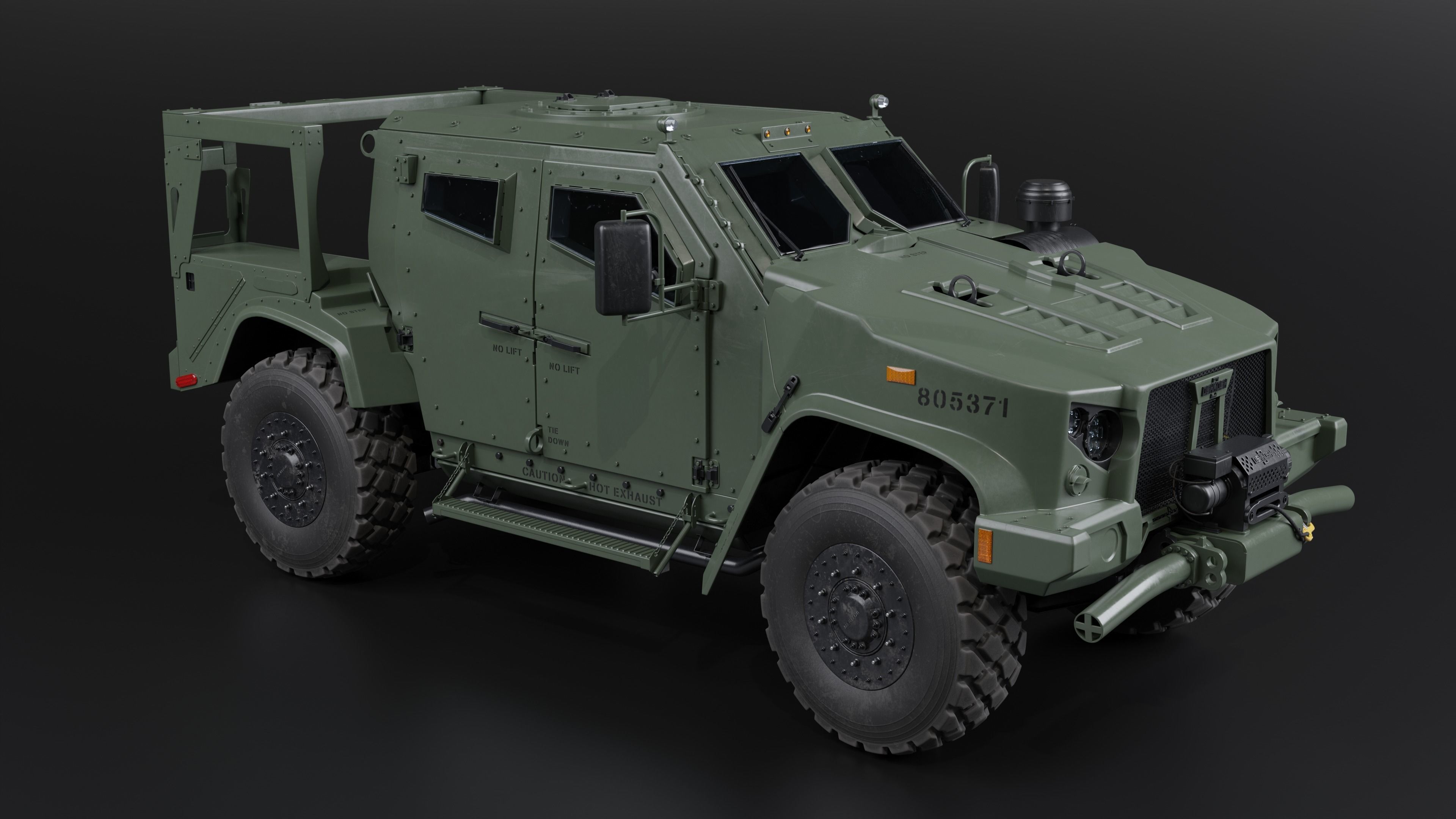 Oshkosh JLTV military vehicle 3D model rigged | CGTrader