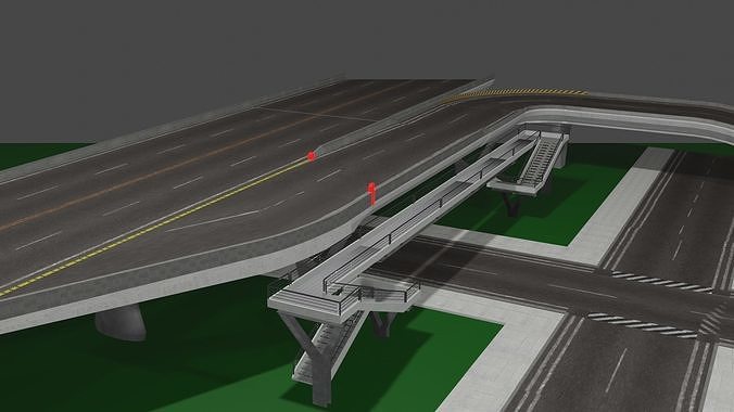 Modular Roads and Streets Collection 3D model | CGTrader