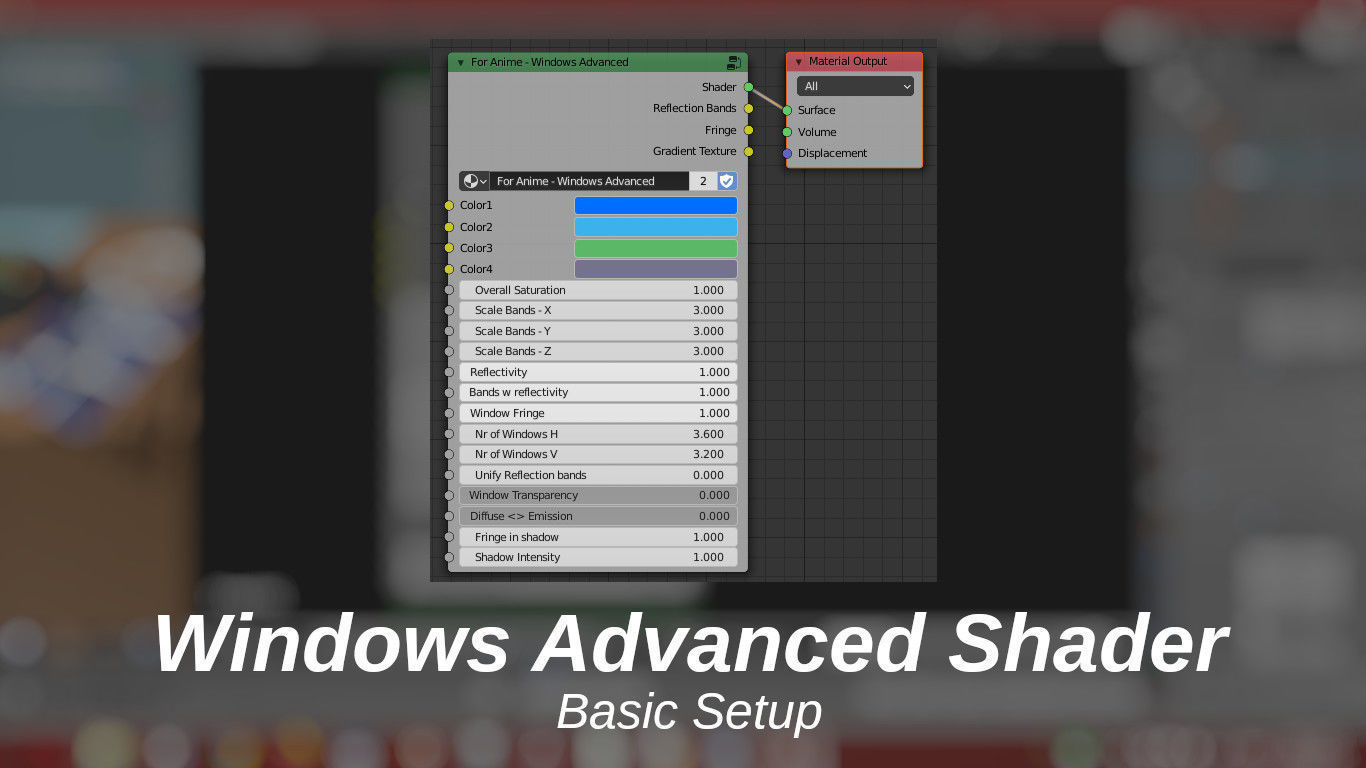 For Anime in Blender - Window Shaders - Eevee and Cycles 3D model ...