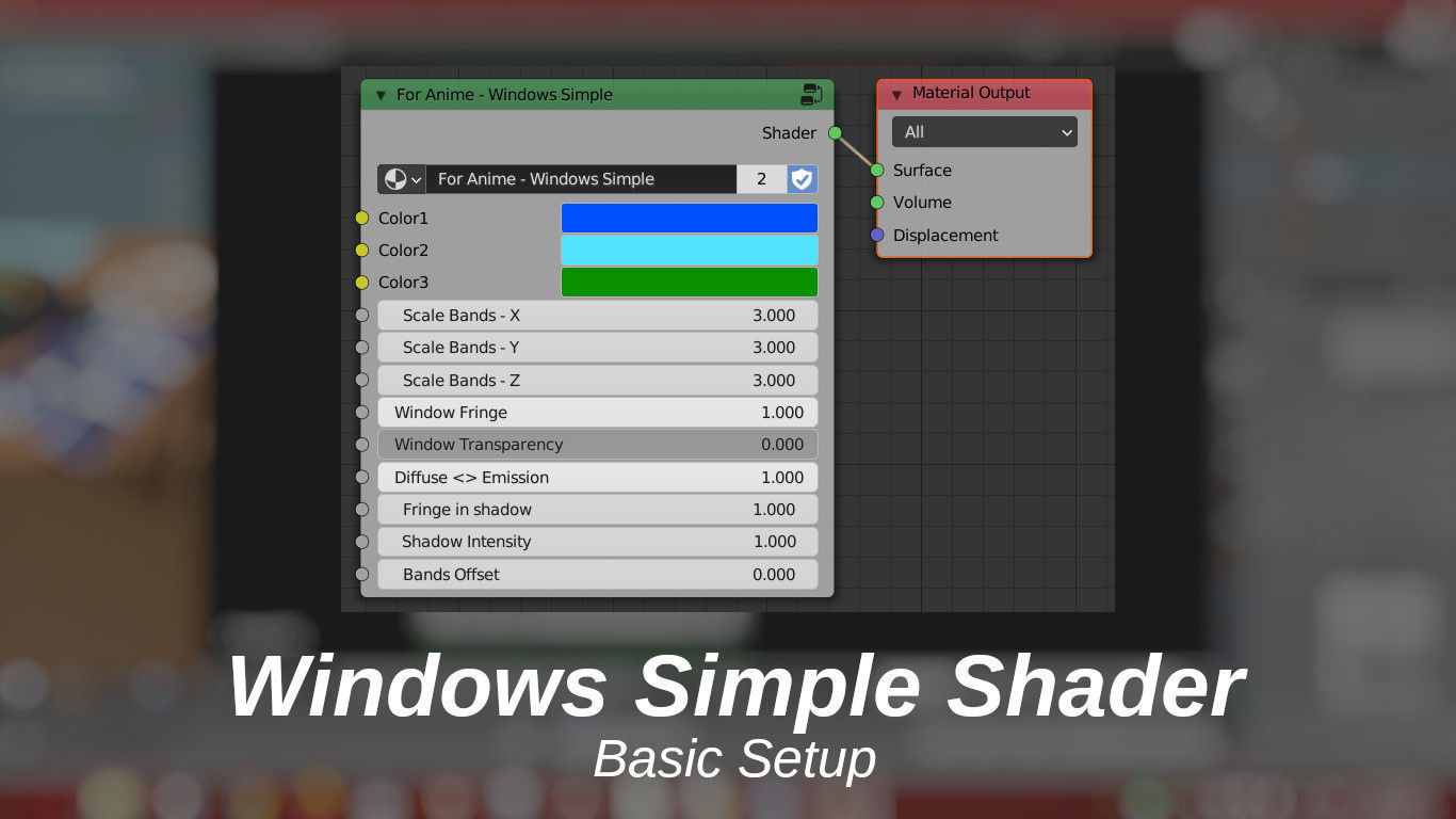 For Anime in Blender - Window Shaders - Eevee and Cycles 3D model ...