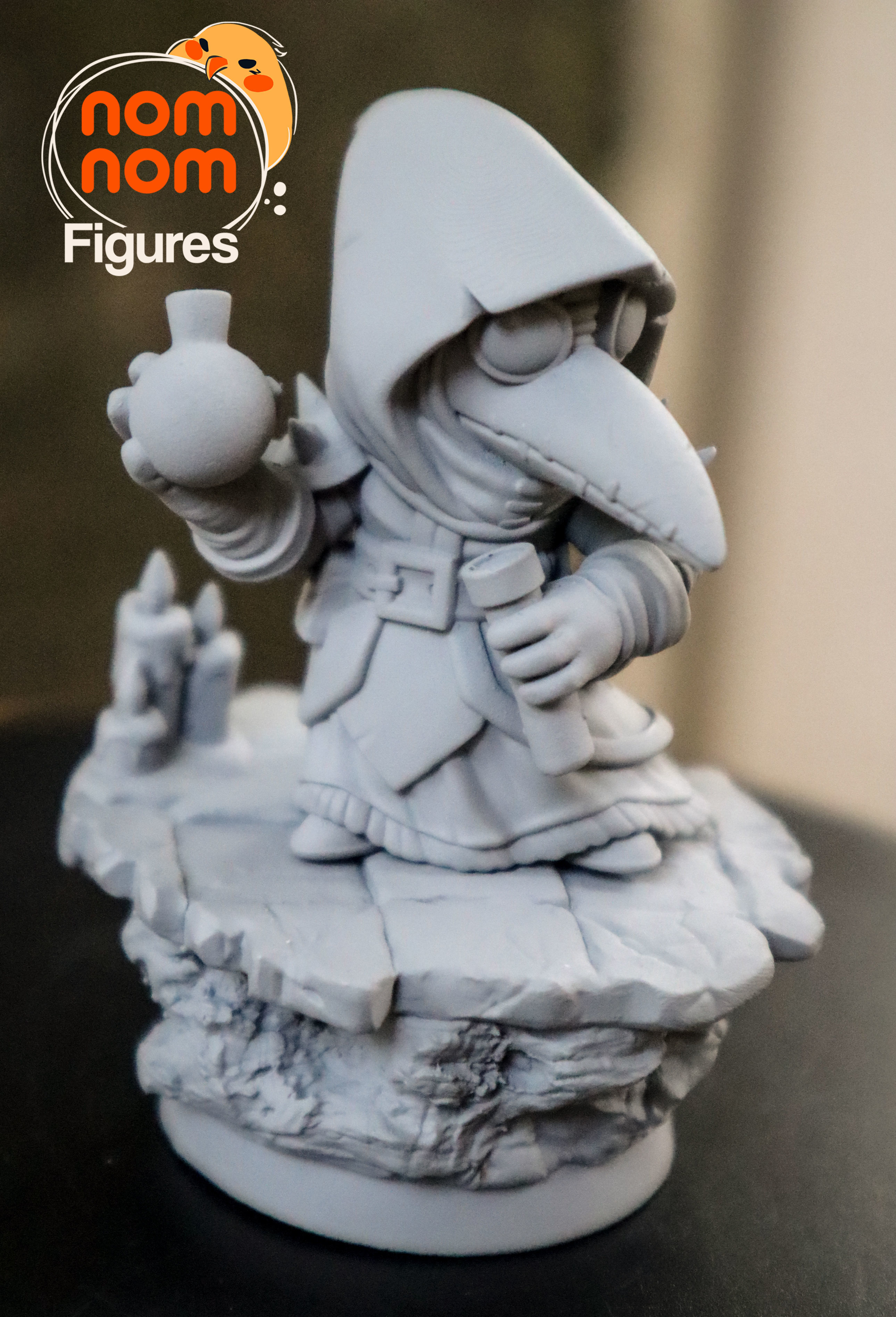 Chibi Plague Doctor 3D model 3D printable | CGTrader