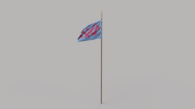 3D model Waving flag VR / AR / low-poly | CGTrader