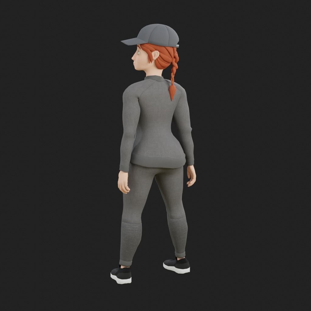 3D model Stylized Customizable Avatar - Female VR / AR / low-poly ...