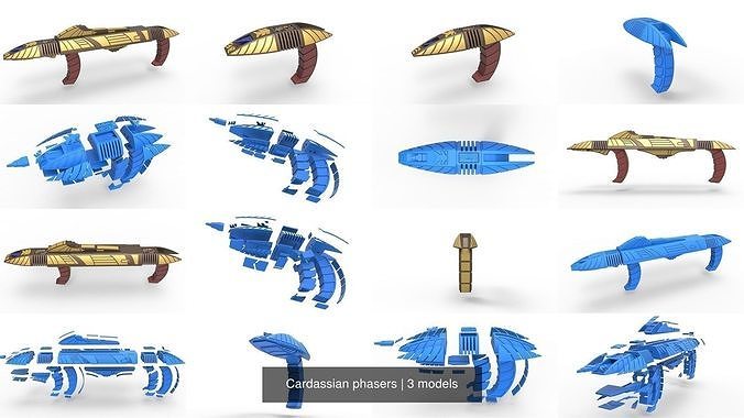 Cardassian phasers 3D Model Collection | CGTrader