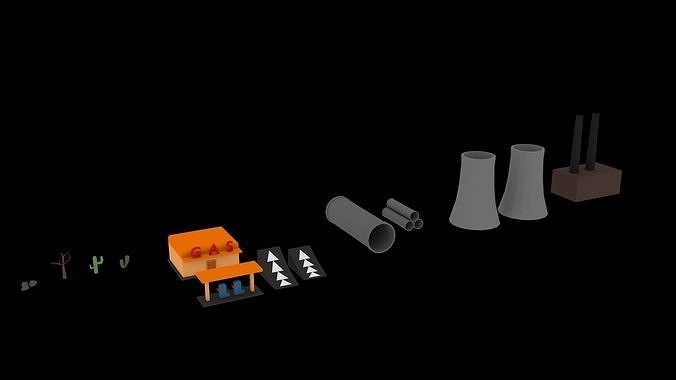 Desert Environment pack free VR / AR / low-poly 3D model | CGTrader