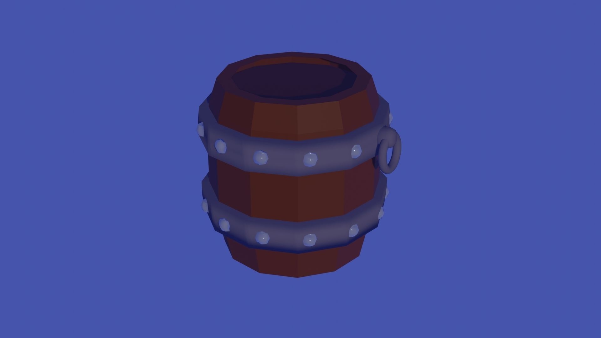 3D model One piece barrel VR / AR / low-poly | CGTrader