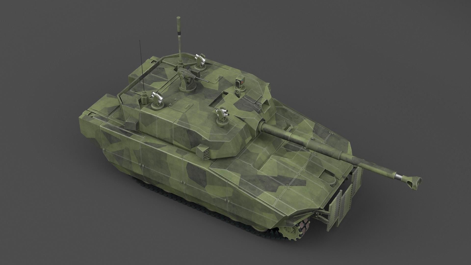 General Dynamics Griffin3 105mm Gun 3D model | CGTrader