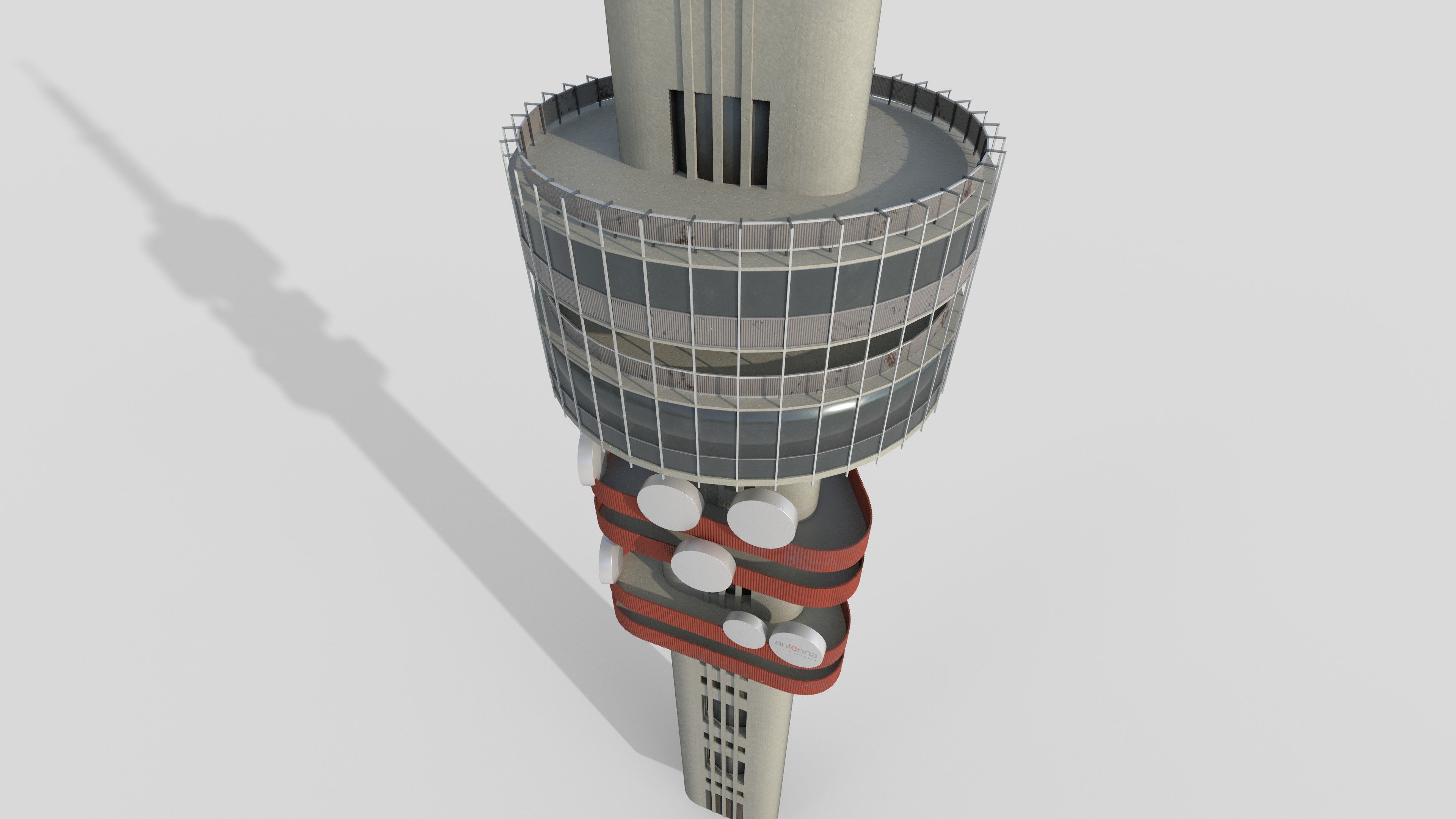 TV Tower - Pecs Hungary 3D model | CGTrader