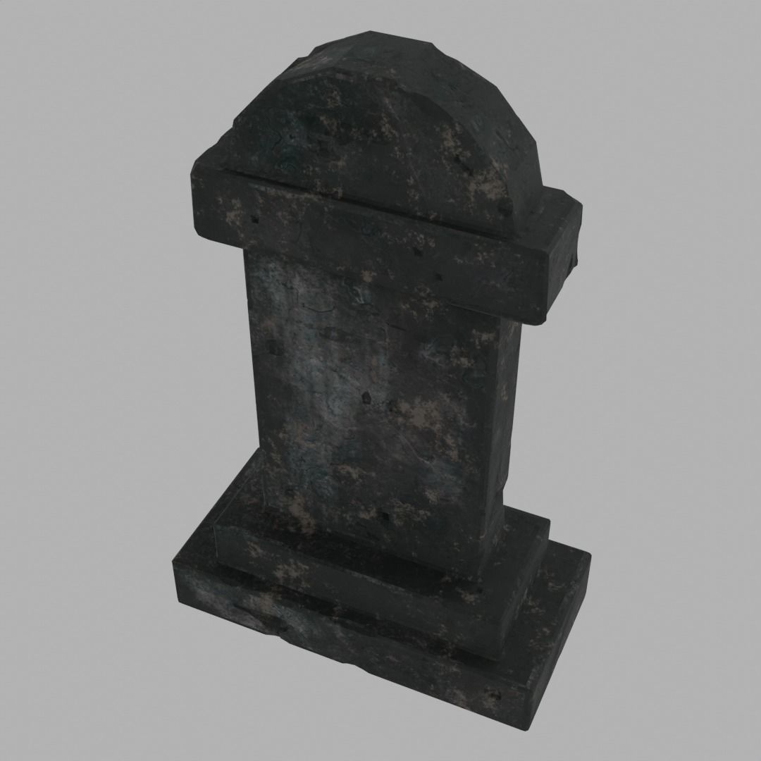 3D model TStone grave stone blend VR / AR / low-poly | CGTrader