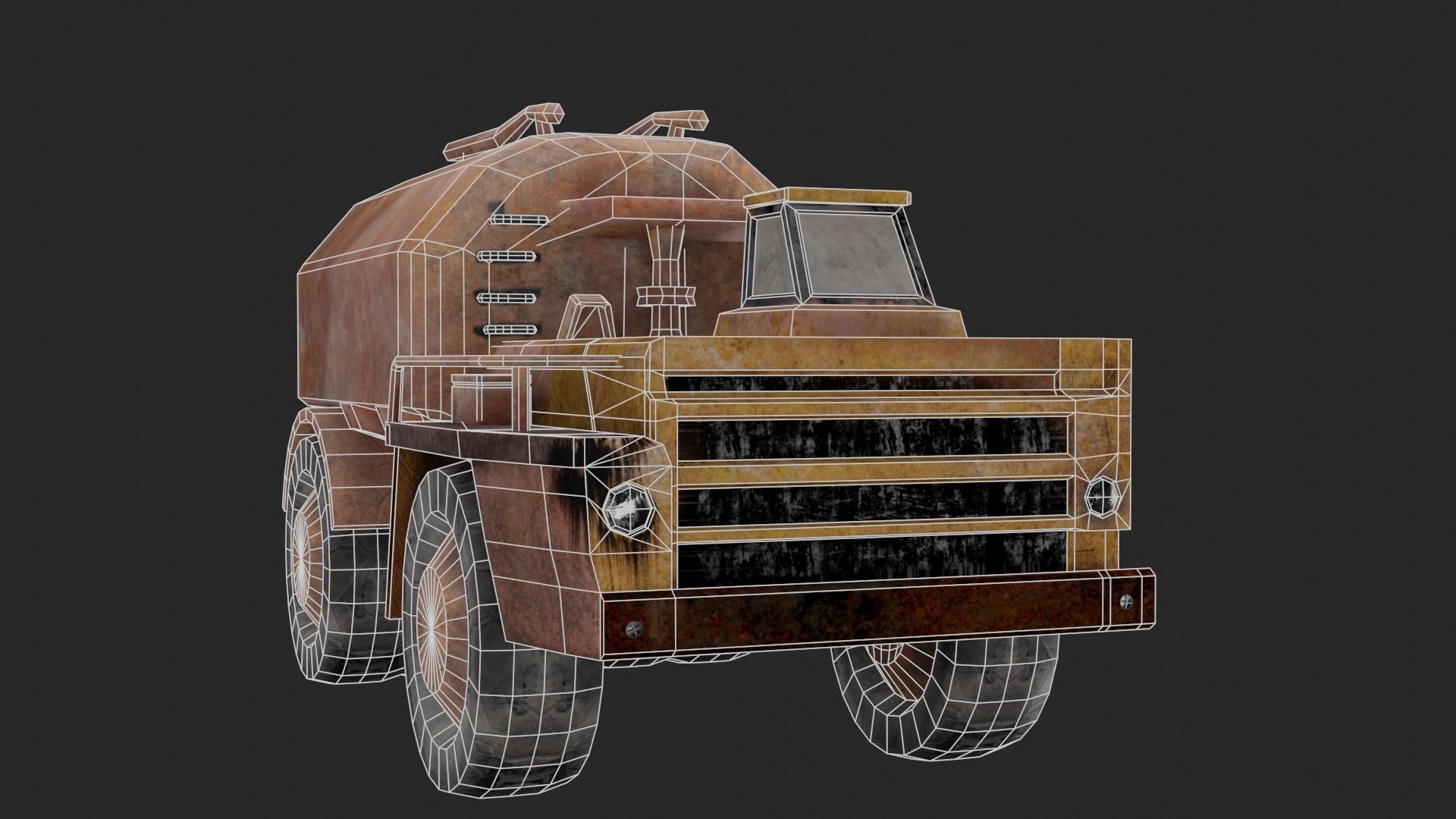 3D model Abandoned Soviet Truck VR / AR / low-poly | CGTrader