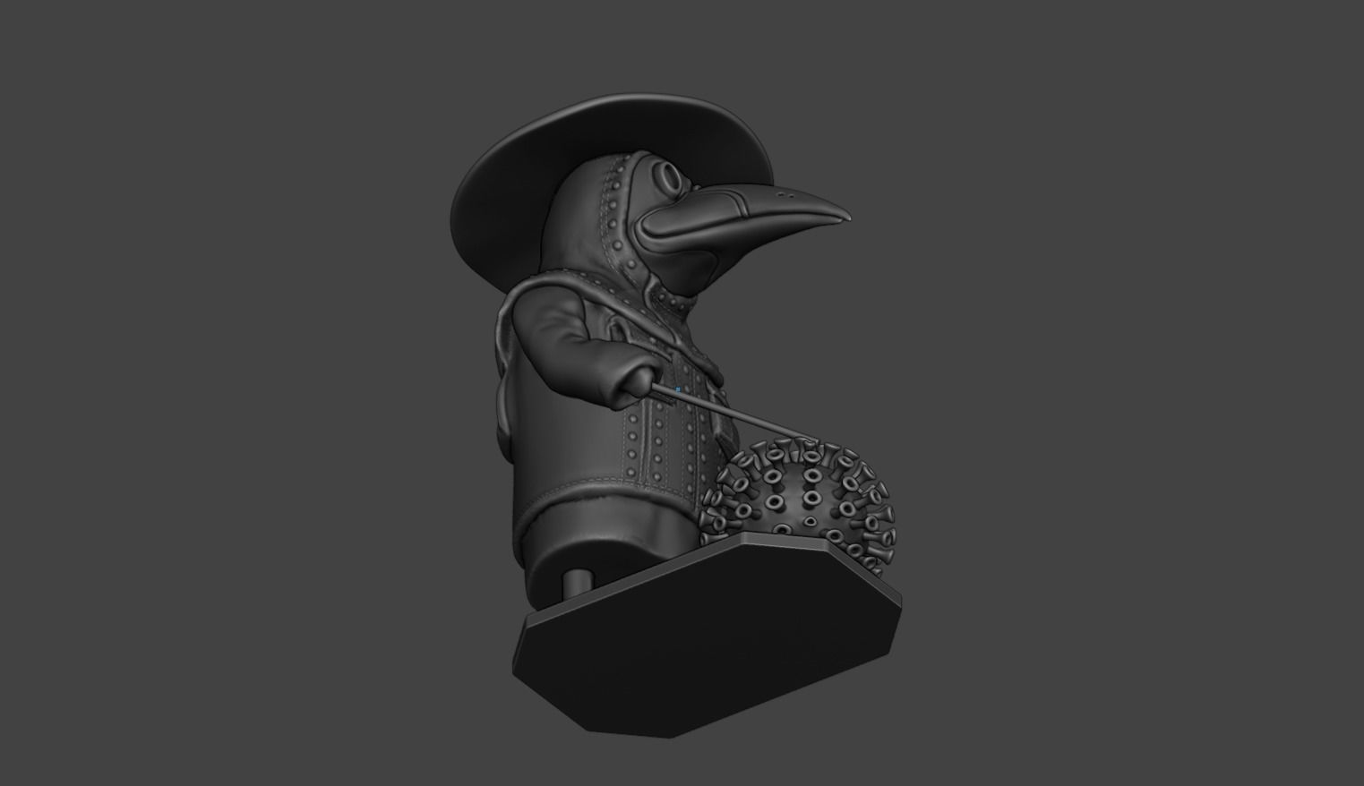Plague doctor 3D model 3D printable | CGTrader