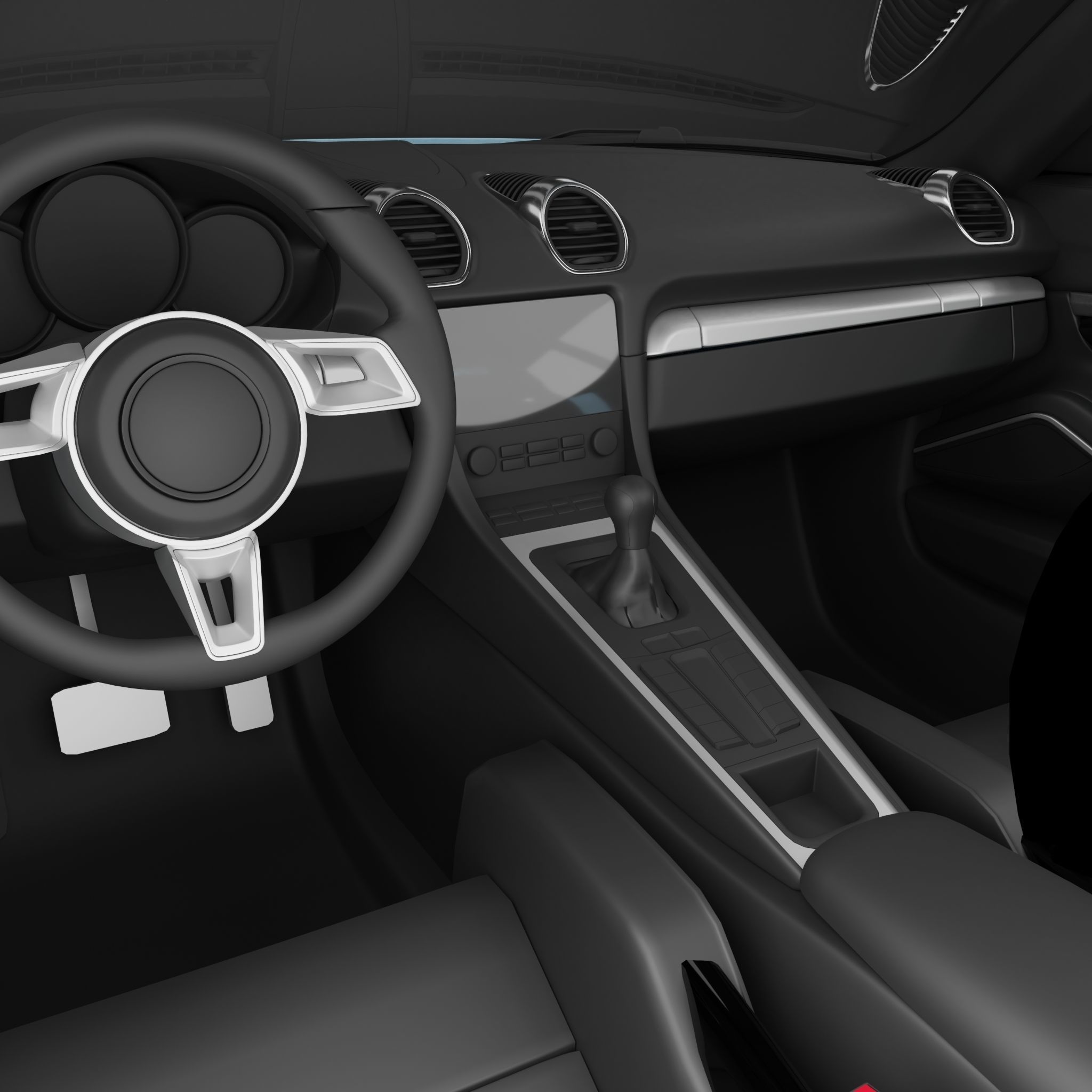 Porsche 718 Cayman GT4 free 3D model | CGTrader
