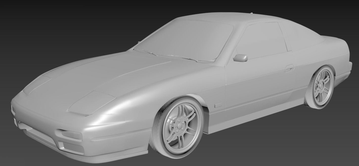 Nissan S13 200SX 1990 High Poly model MTL MAX OBJ FBX 3D model | CGTrader