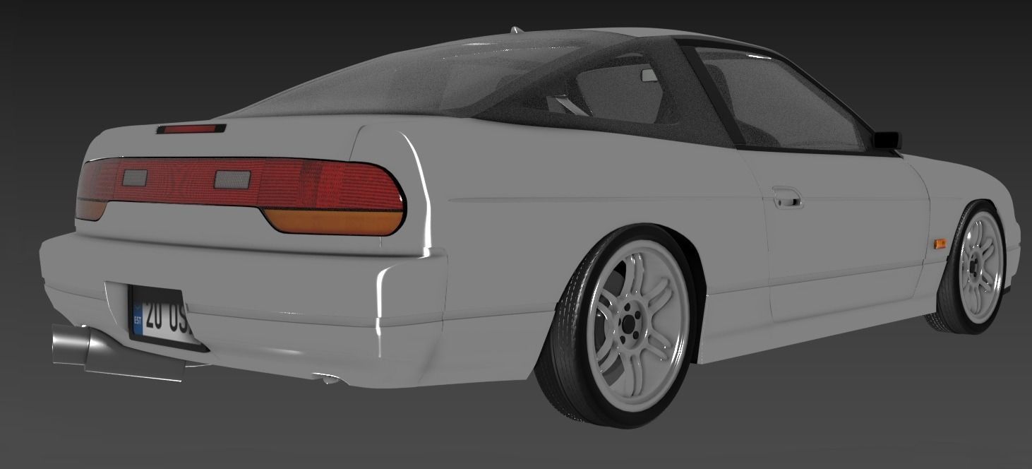 Nissan S13 200SX 1990 High Poly model MTL MAX OBJ FBX 3D model | CGTrader