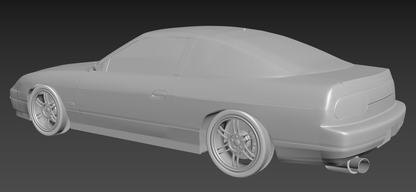 Nissan S13 200SX 1990 High Poly model MTL MAX OBJ FBX 3D model | CGTrader