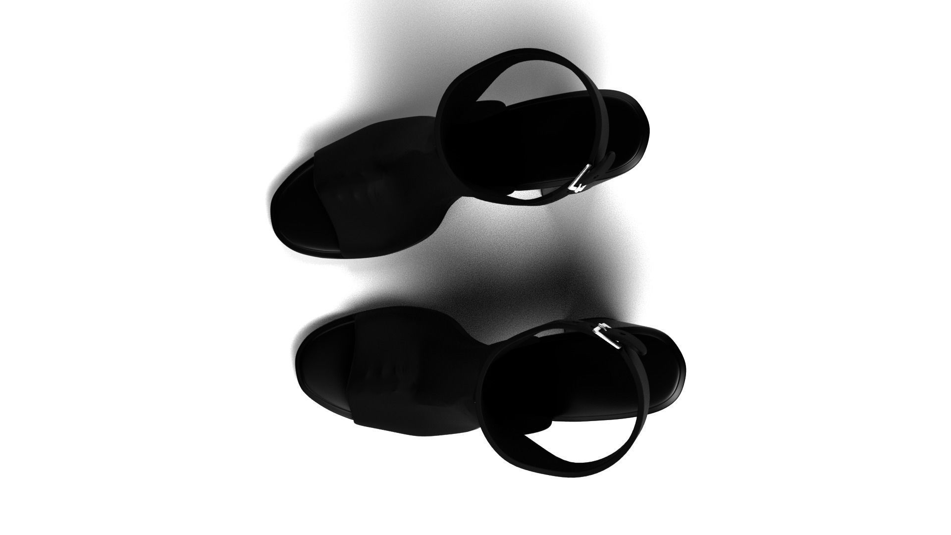 Peep Toe Heel Women 3D model | CGTrader